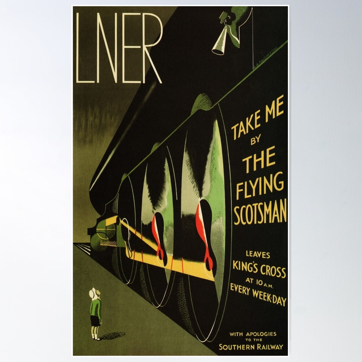 Lner Take Me By The Flying Scotsman Train Advertisement Vintage ...