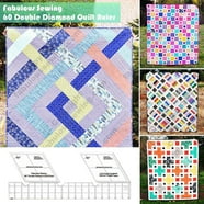 60 Degree Diamond Quilting Template Patchwork Ruler Durable for DIY ...