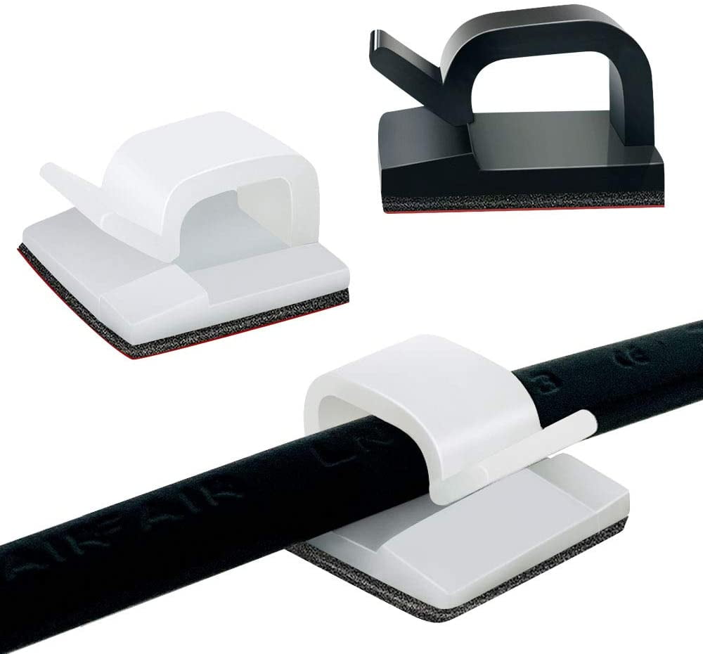 Lnkoo Cable Clips Cord Organizer with Adhesive Charging Wire Holders 50 ...