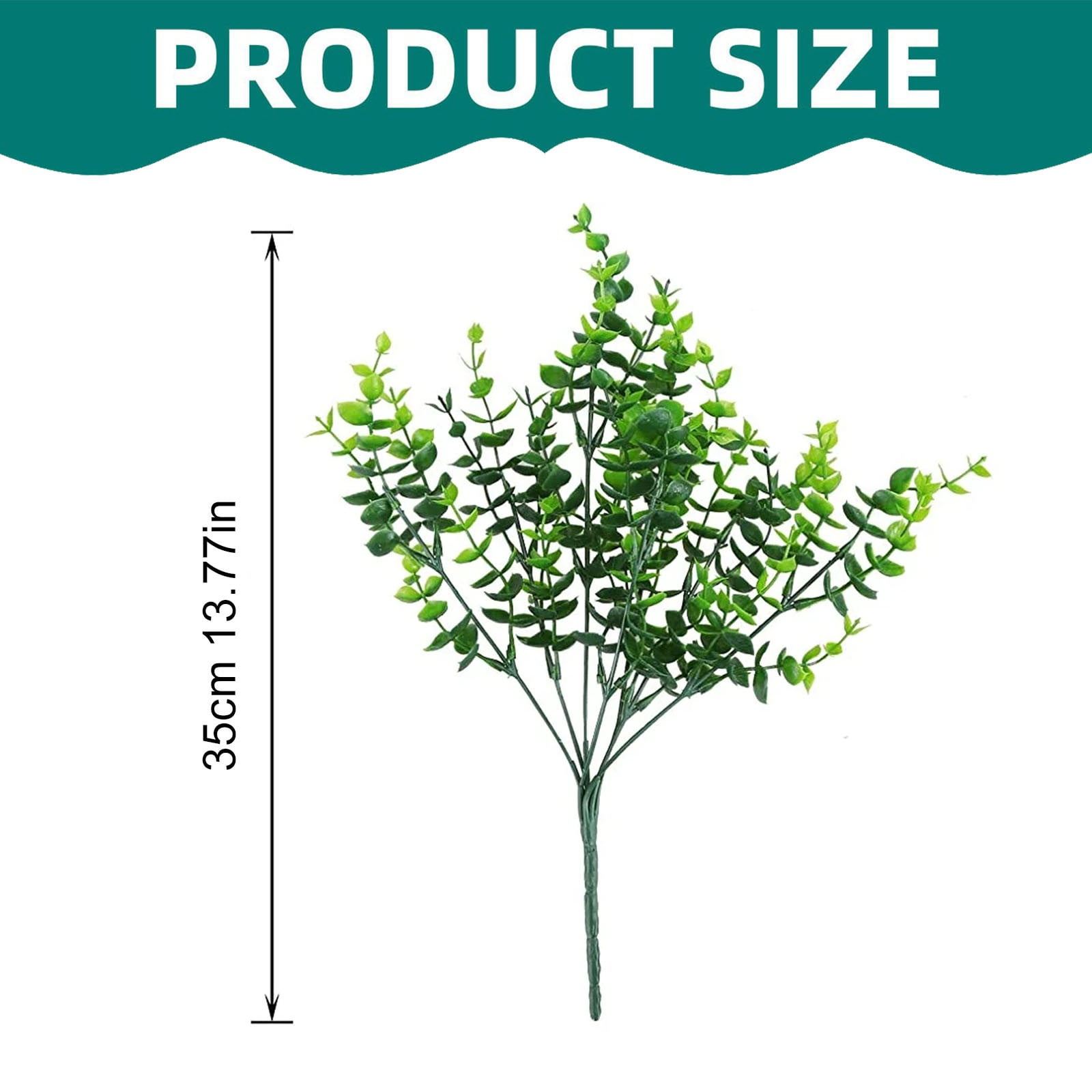 Lnoicy Artificial Greenery Plants Outdoor UV Resistant Fake Plants ...