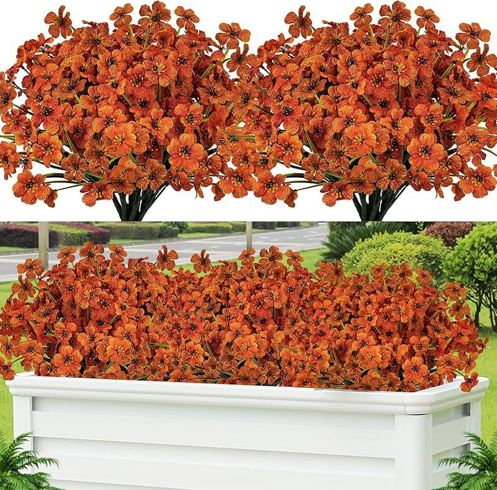 Lnoicy Artificial Greenery Plants Outdoor UV Resistant Fake Plants ...