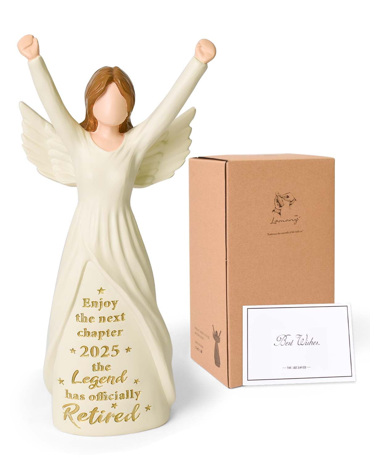 Heartwarming Retirement Gift for Women, Angel Figurine Home Decor ...
