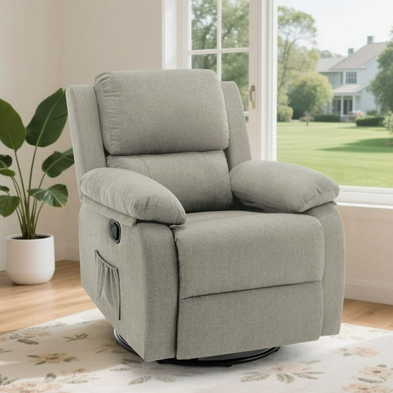 Lnsenfin Swivel Rocker Recliner Chair Small Recliners for Small Spaces ...