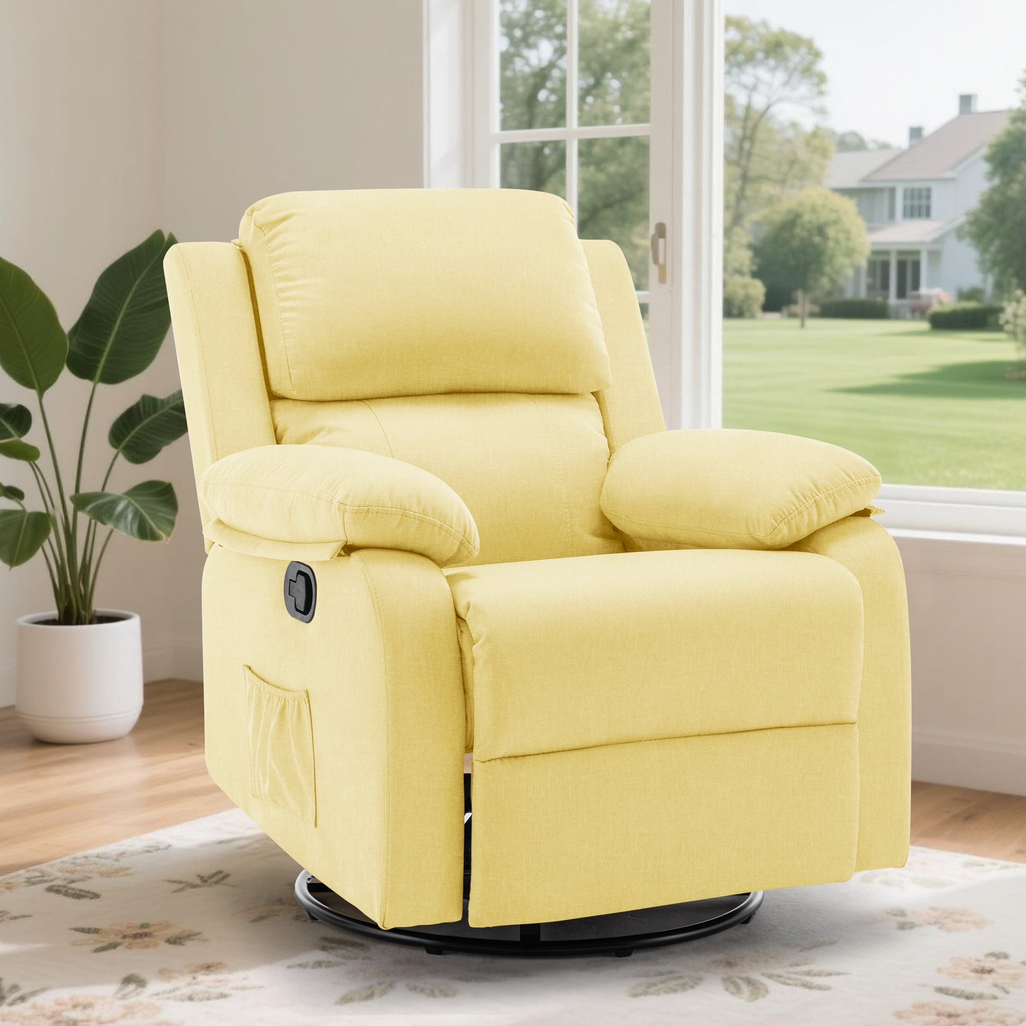 Lnsenfin Swivel Rocker Recliner Chair Small Recliners for Small Spaces ...