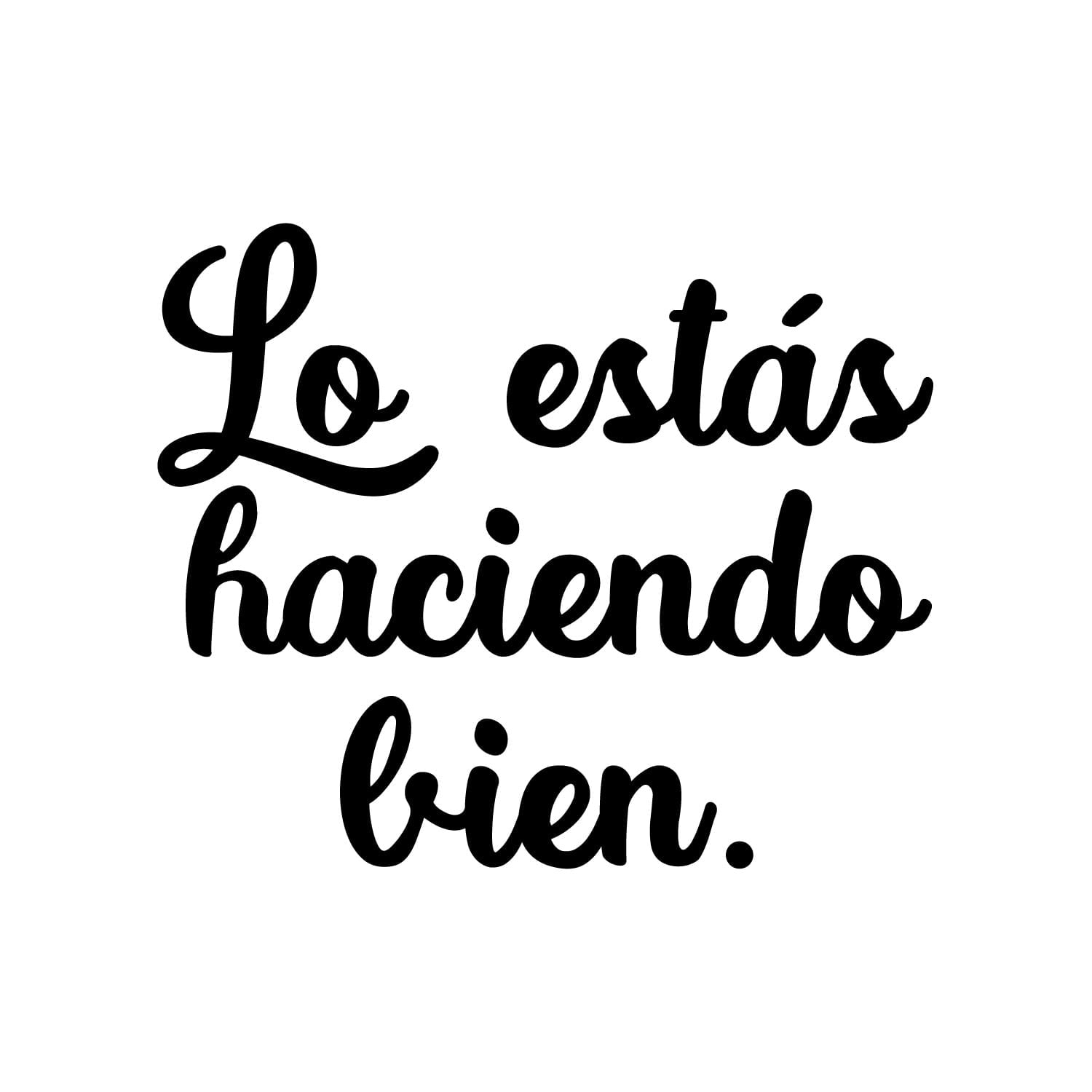 "Lo Estas Haciendo Bien / You're Doing It Right" Vinyl Wall Art Decal ...