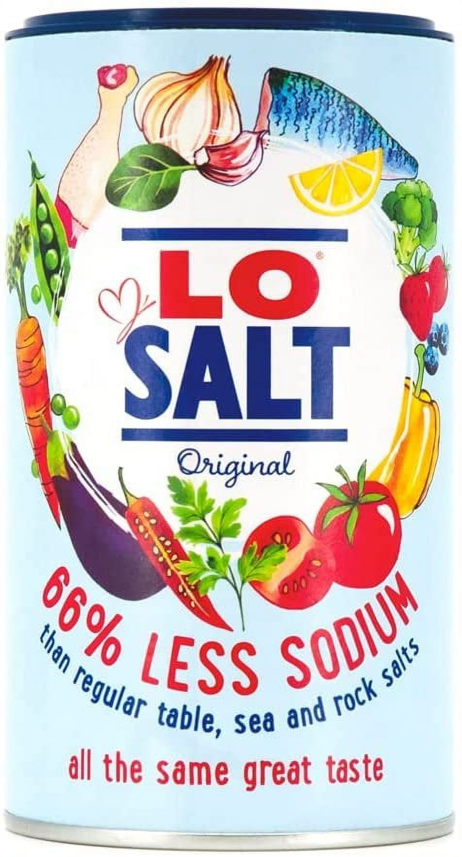 Lo Salt Reduced Sodium Salt 350g 12.35-Ounce Pack of 3 - Walmart.com