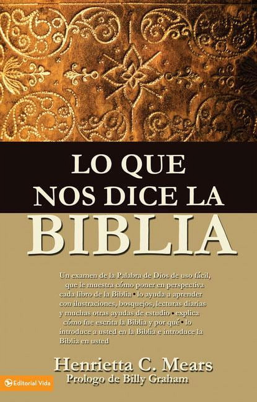 La Lo que nos dice la Biblia, (Paperback) - Walmart.com