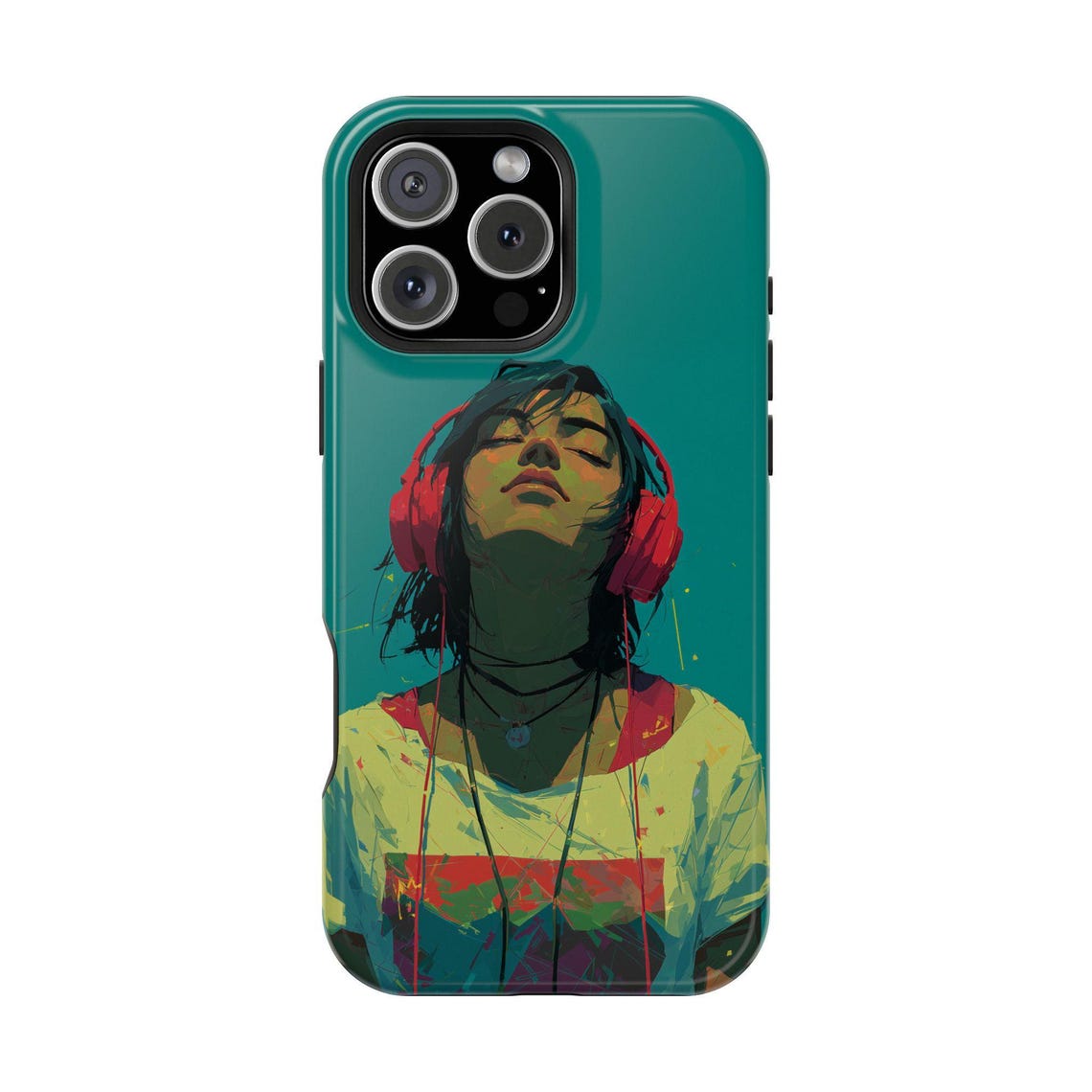 LoFi Girl Listening to Music Headphones Relax Aesthetic Art Phone Case ...