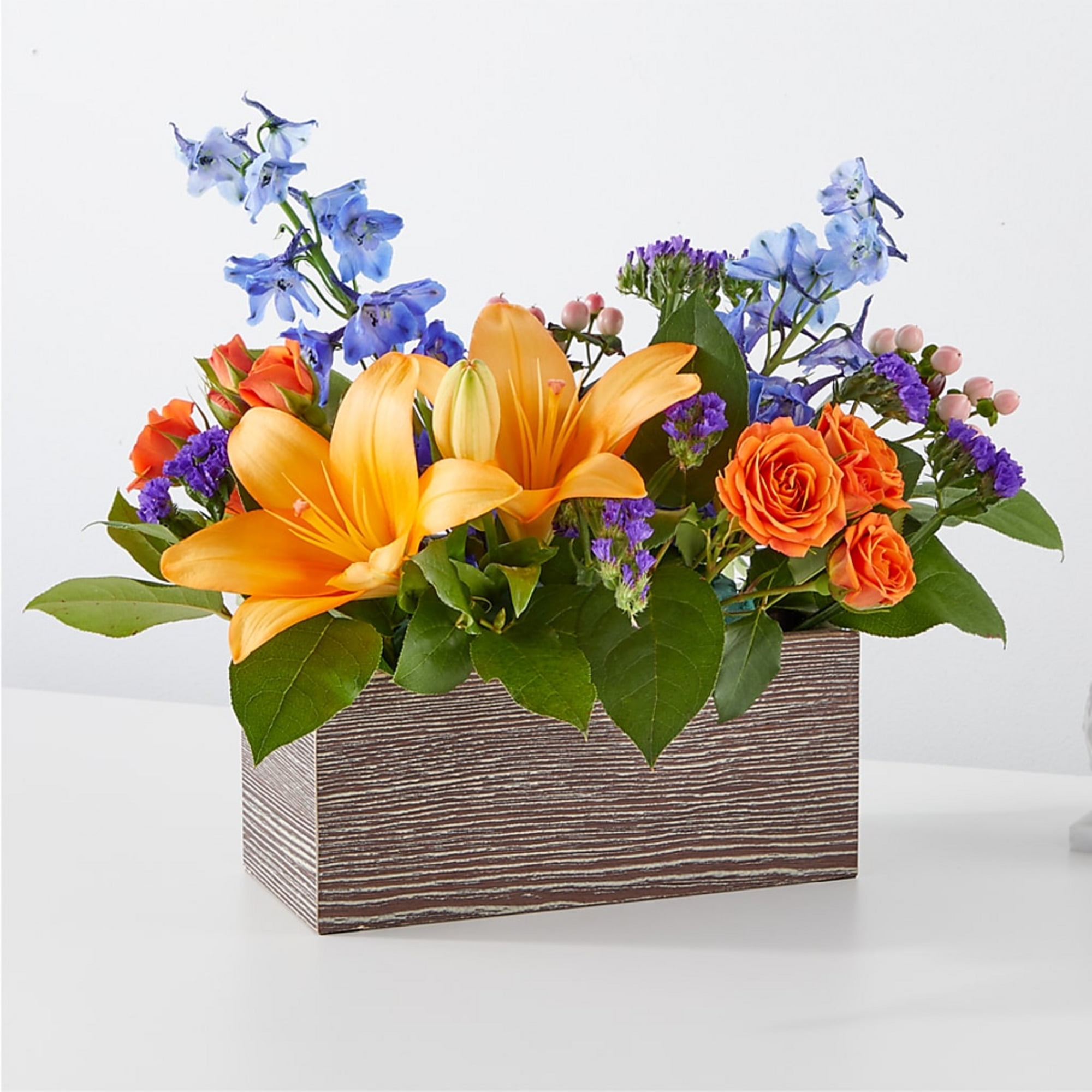 LoLa's Flowers Boutique Radiant Citrus Box Bouquet - Premium - Walmart.com
