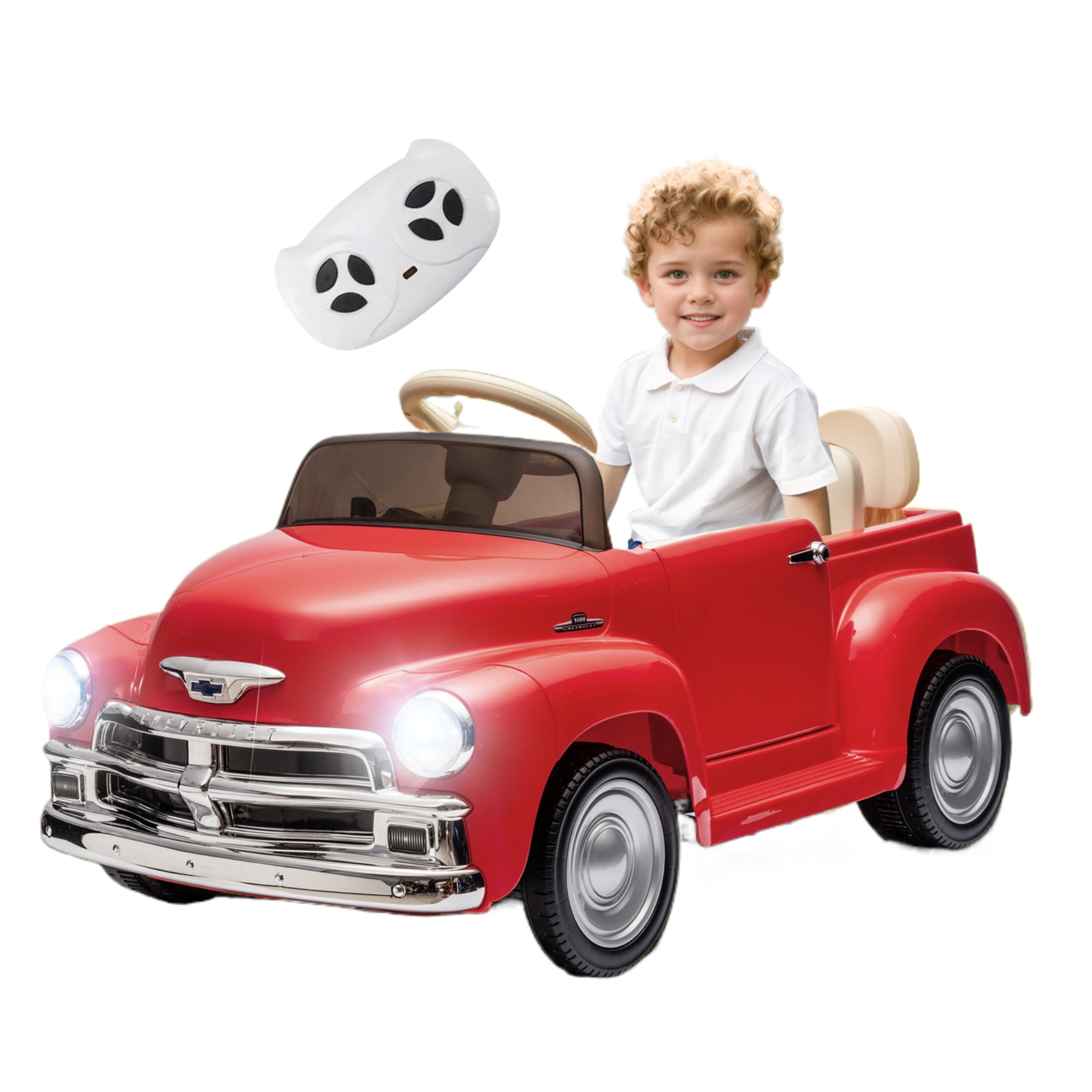 LoLado 12V Kids Ride on Truck Car Licensed Chevrolet 3100 Pickup w ...