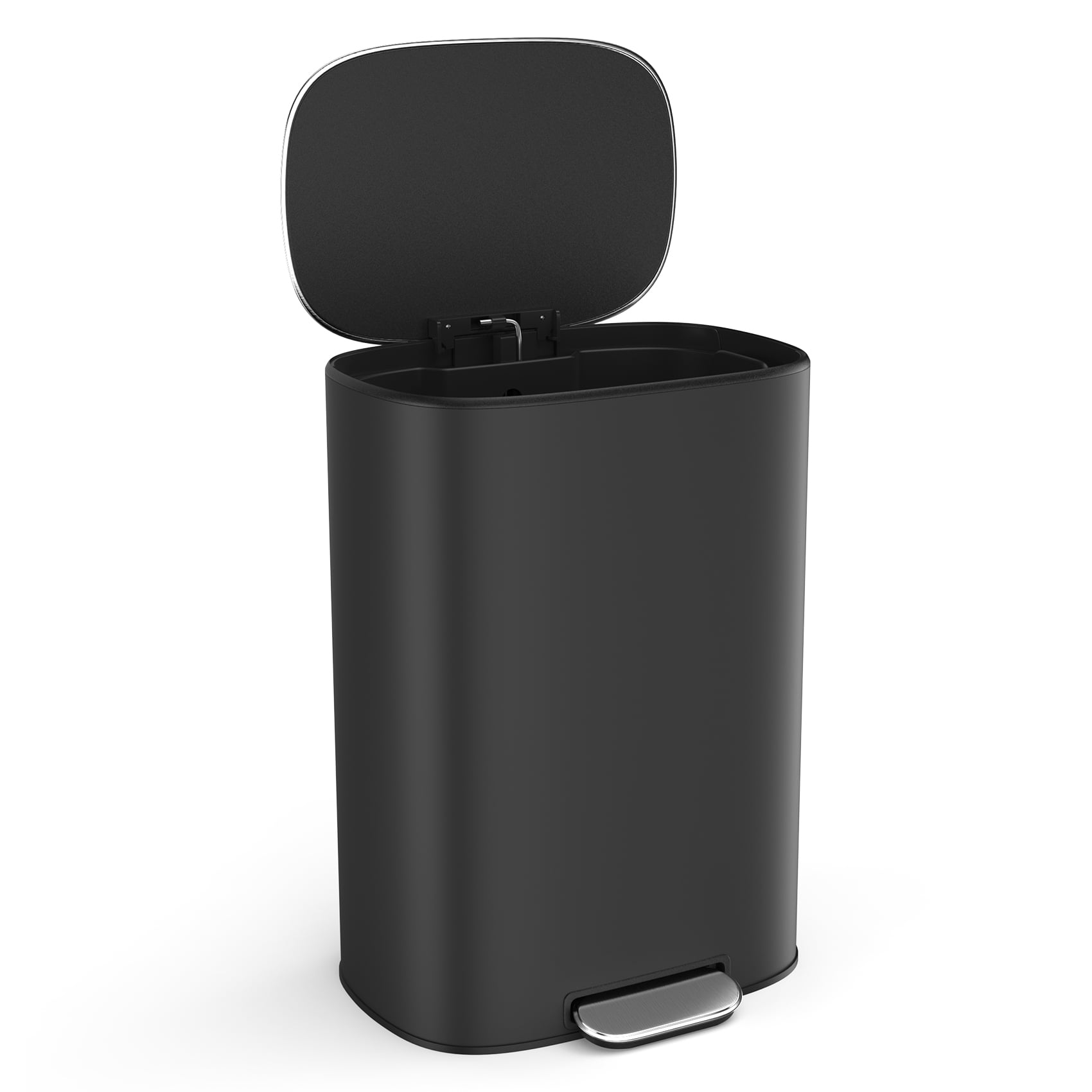 LoLado 13 Gallon 50L Kitchen Foot Pedal Operated Soft Close Trash Can ...
