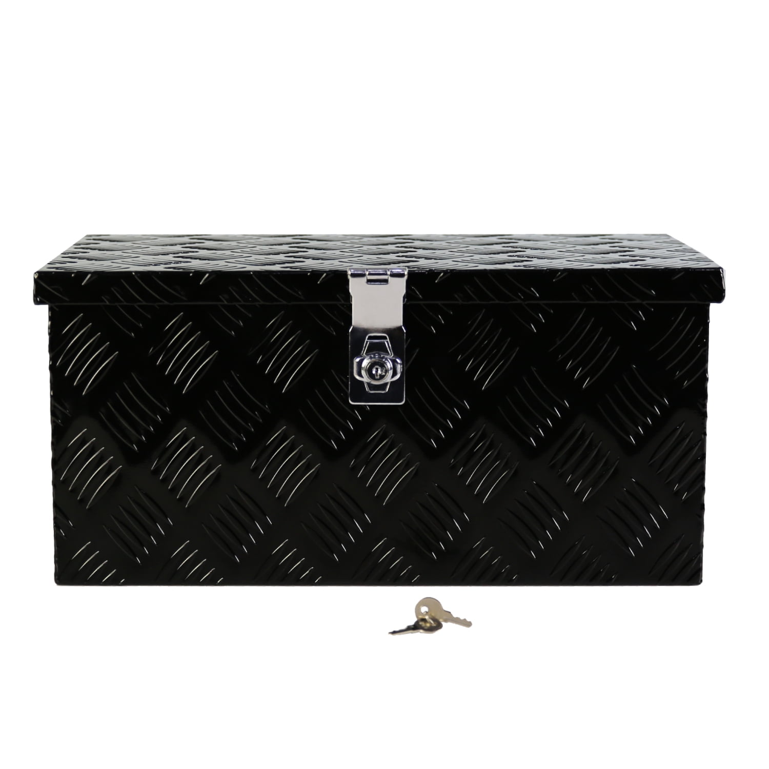 LoLado 20 Inch Black Aluminum Tool long Box 5 Bar Tread Flat box for ...