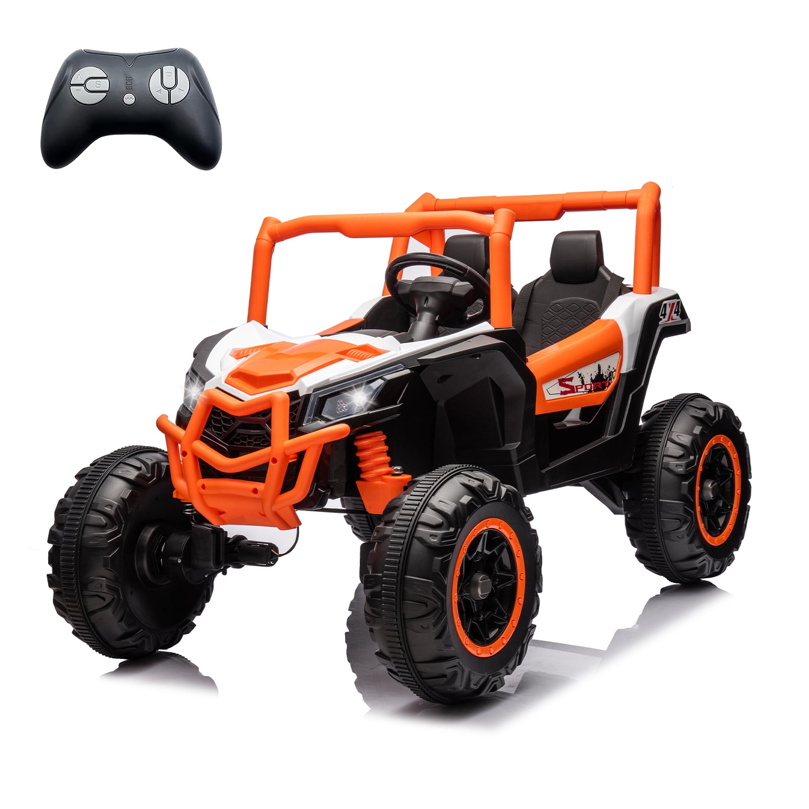 LoLado 24V Kid Ride On UTV Car, 2seater Kid Toy Car with Two Safety ...