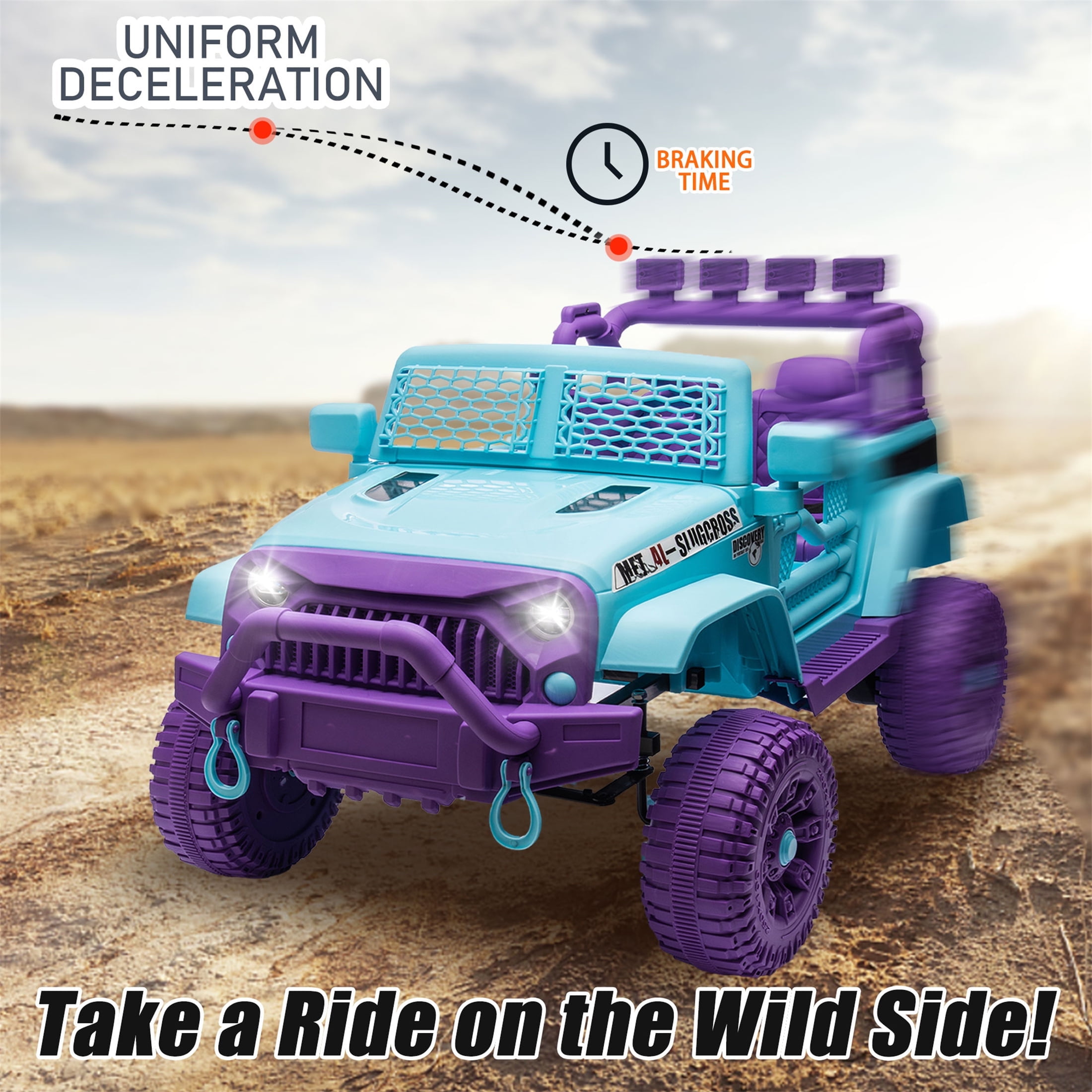 LoLado 24V Kids Ride On Truck Car W/Remote Control, 400W Motor, Four ...