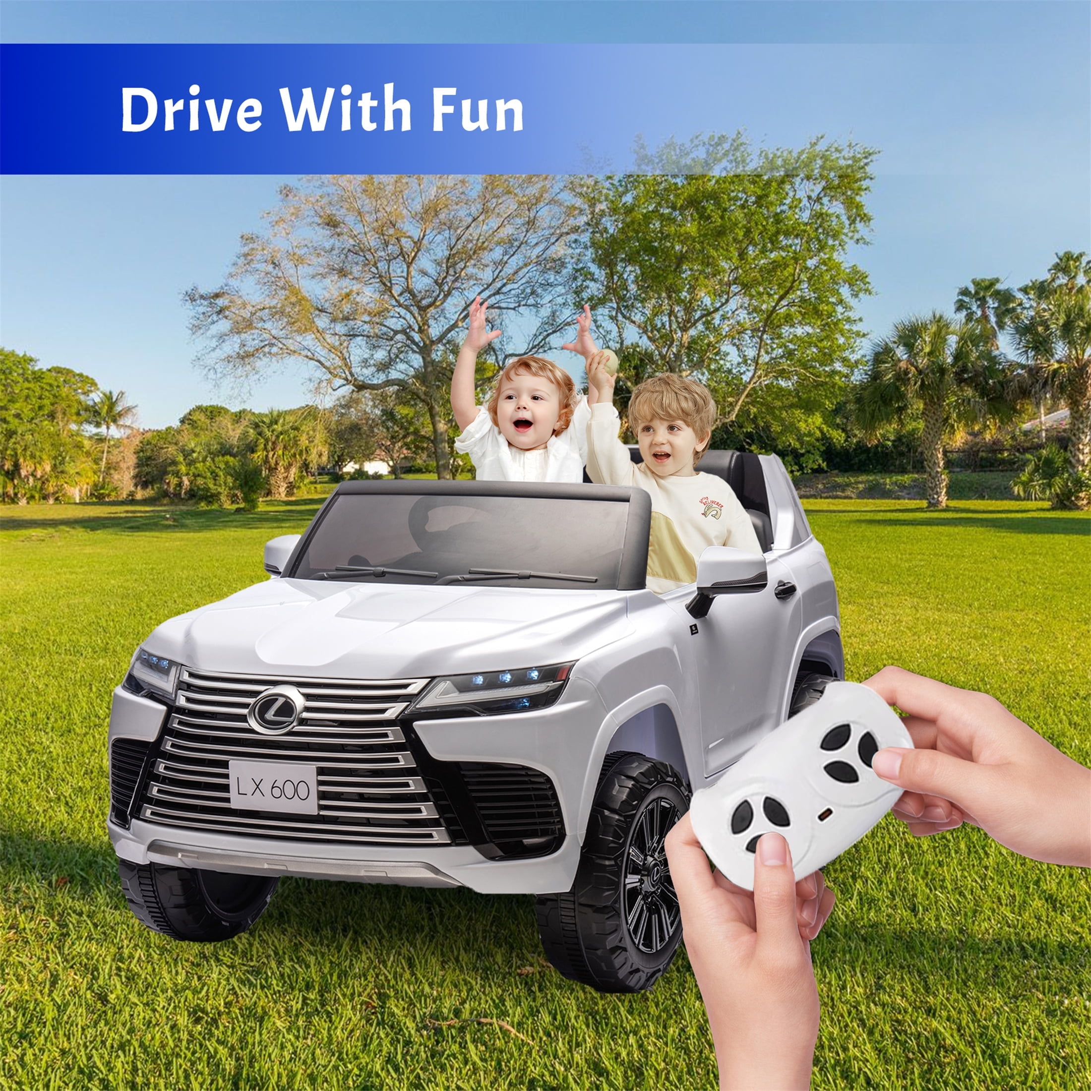 LoLado 24V Two-seater XXL Kids Ride On Car Licensed LEXUS LX600, Kid ...