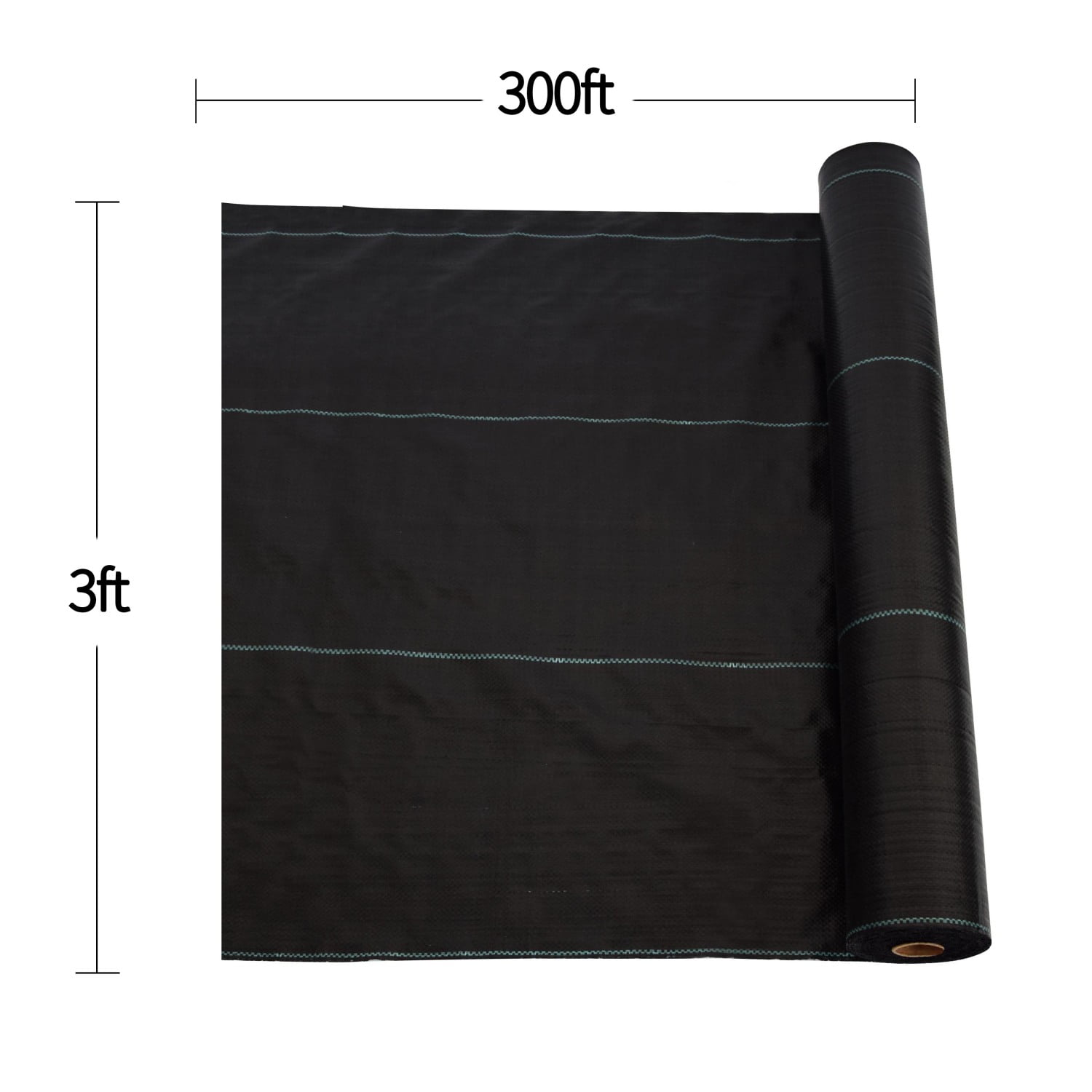 LoLado 3ft x 300ft Weed Barrier Landscape Fabric, 3.5oz Dual-Layer ...