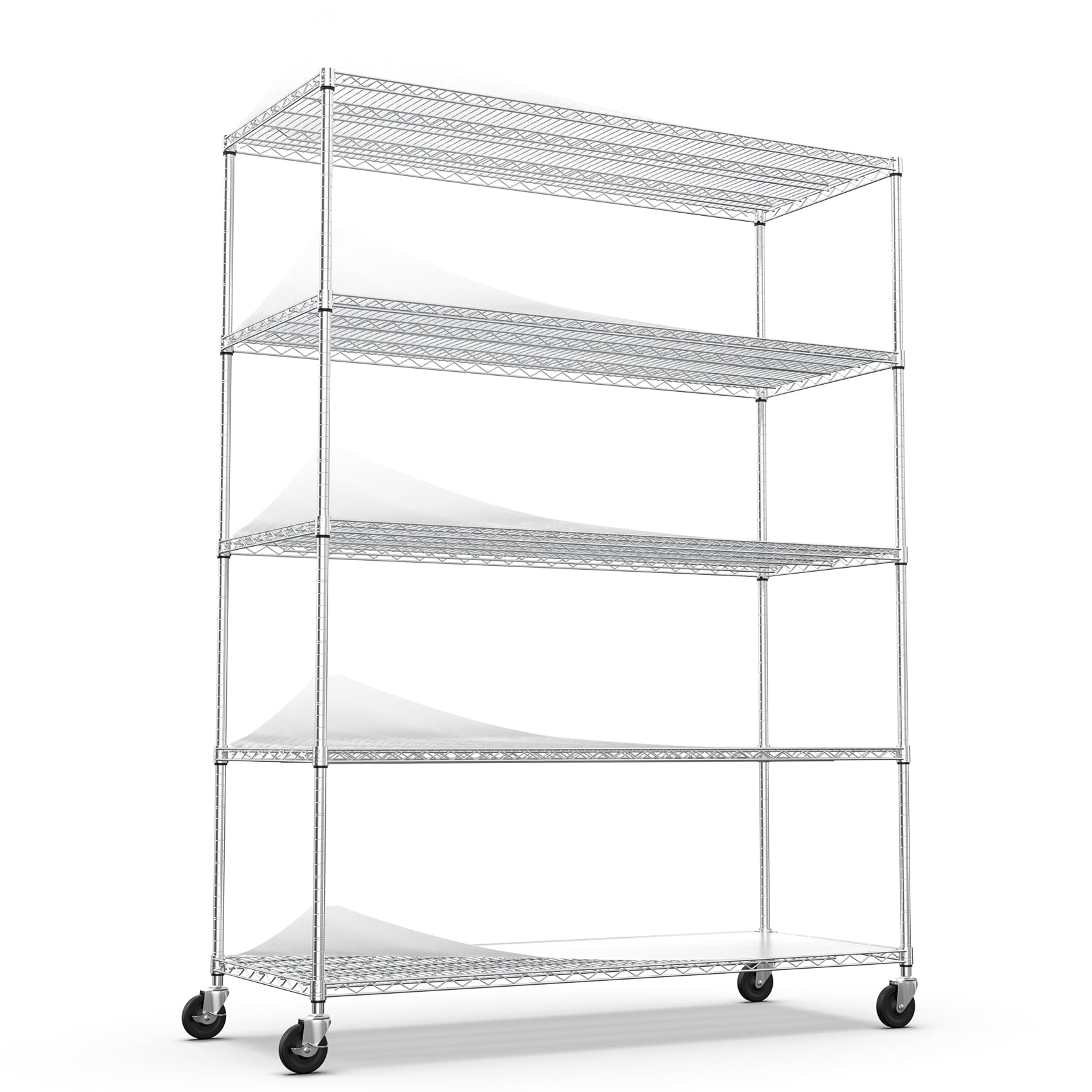 LoLado 5 Tier 7500lbs NSF Heavy Duty Adjustable Storage Rack Metal ...