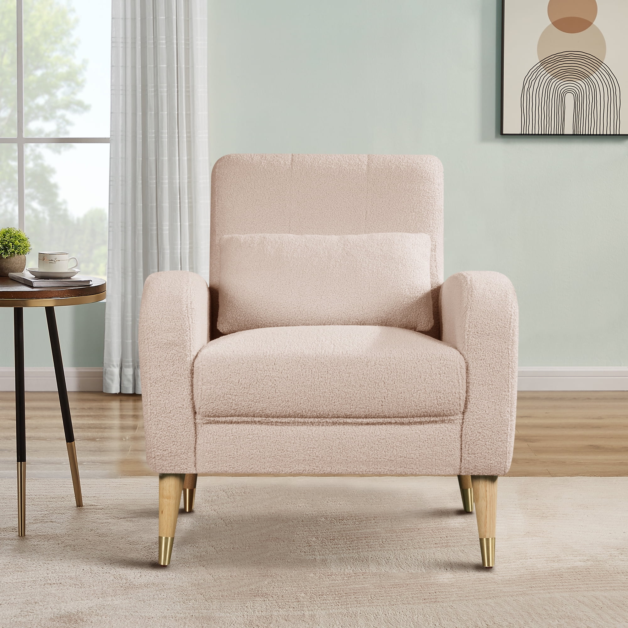 LoLado Mid-Century Modern Accent Chair, Upholstered Armchair, Comfy ...