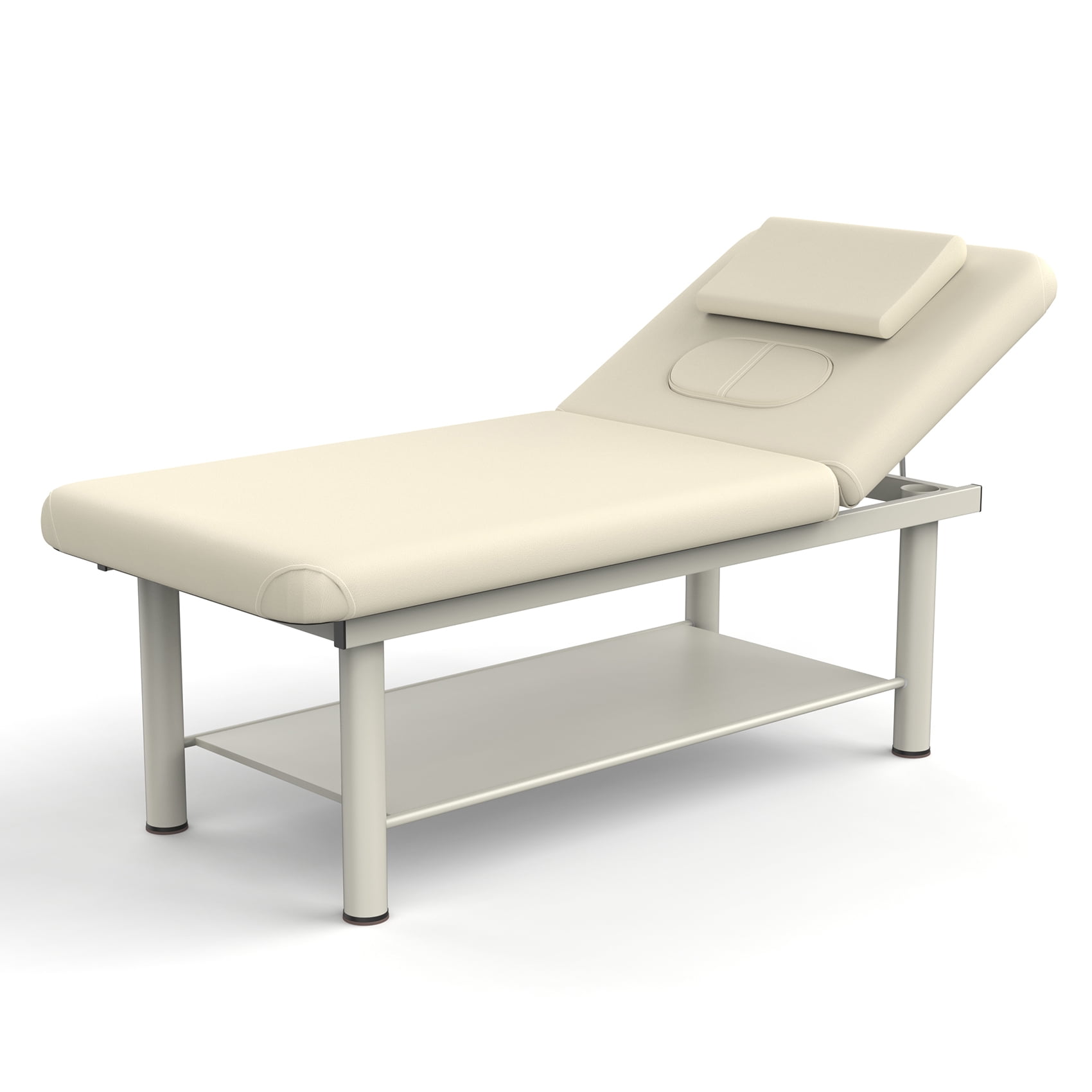 LoLado Wide Stationary Massage Table with Backrest for Beauty Spa ...