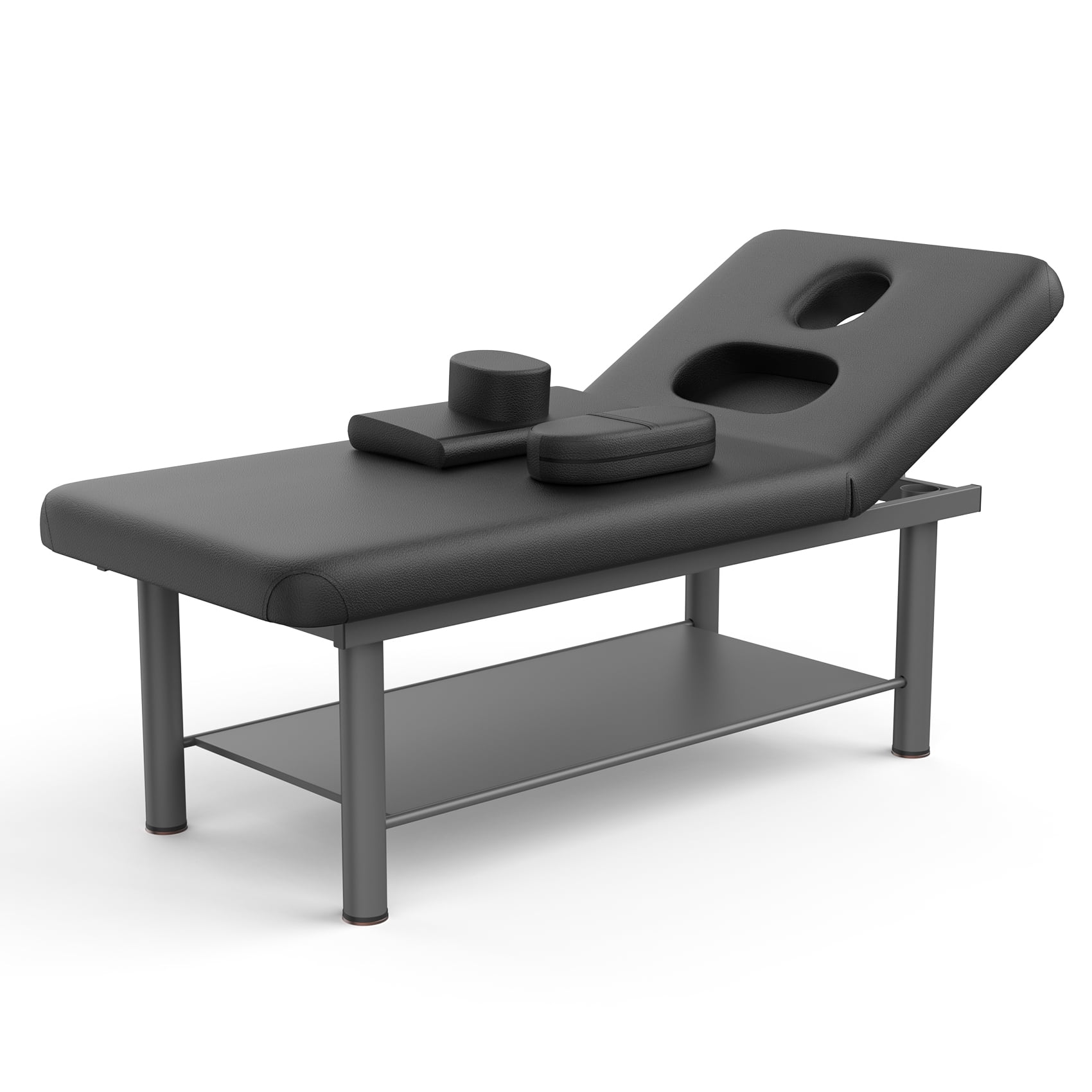 LoLado Wide Stationary Massage Table with Backrest for Beauty Spa ...