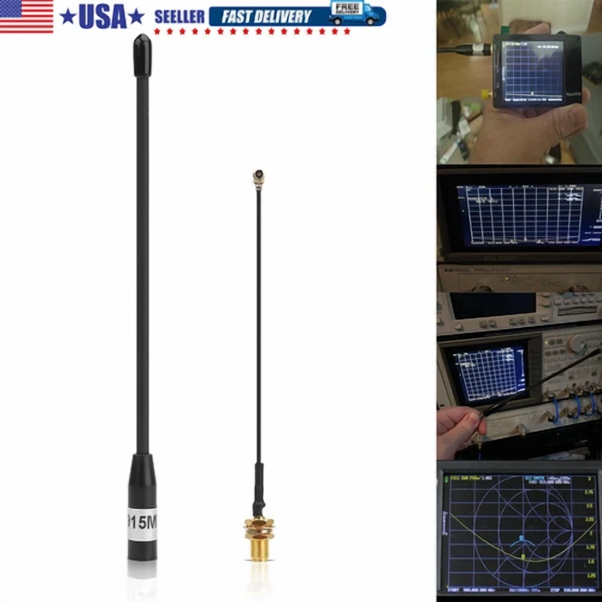 LoRa Antenna 915MHz U.FL IPX to SMA Connector for ESP32 LoRa Meshtastic IOT - Walmart.com