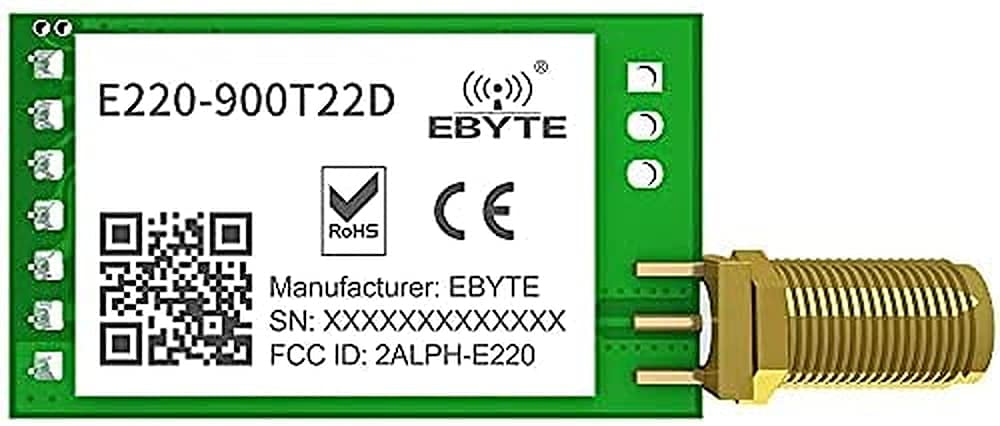 LoRa LLCC68 868MHz 915MHz Wireless Module 22dBm Long Range 5km EBYTE ...