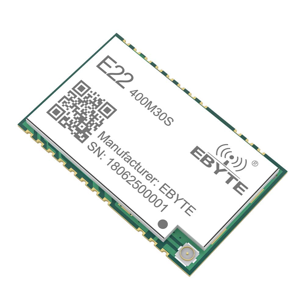 LoRa SX1268 433MHz TCXO RF Module SMD E22-400M30S IPEX Stamp Hole 1W ...