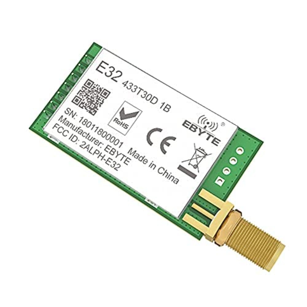 LoRa TXCO 433MHz 1W RF Module Lora Transmitter UART 30dBm Long Range 8000m Wireless rf ...
