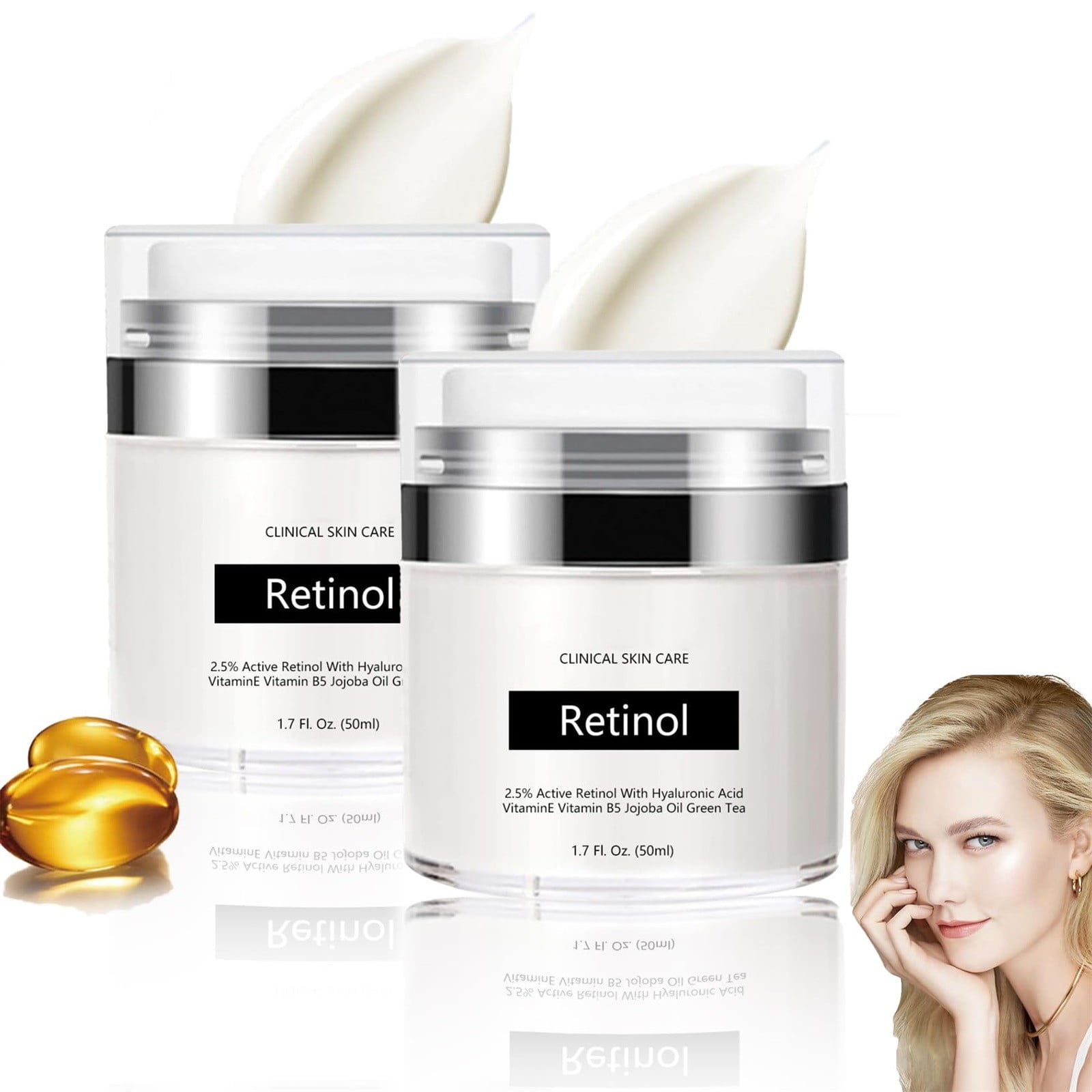 LoTiSee Retinol Face Cream, Retinol Anti-Aging Moisturizer For Face ...