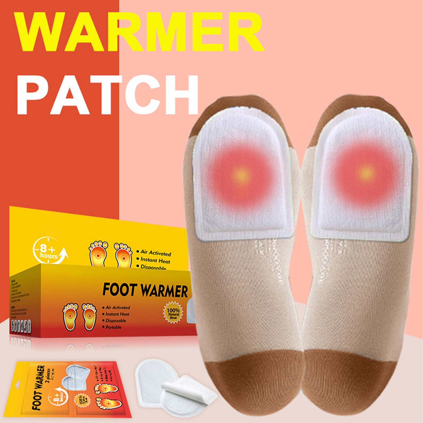 LoTiSee Warming PatchWarm Foot Warming Compress Shoe Patch 8 Hours Of ...