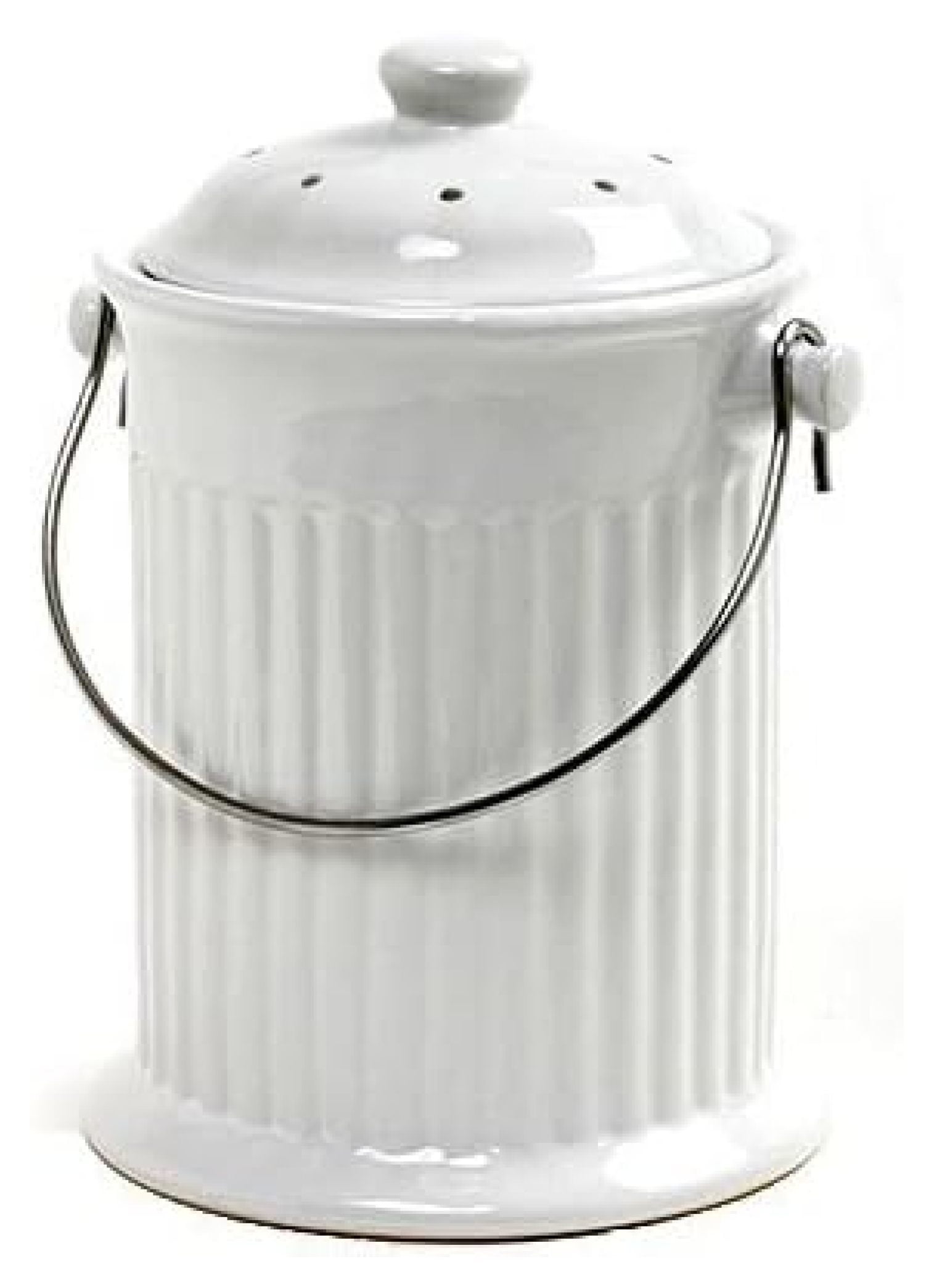 LoWyiL 93 1 Gallon White Compost Keeper Crock - Walmart.com