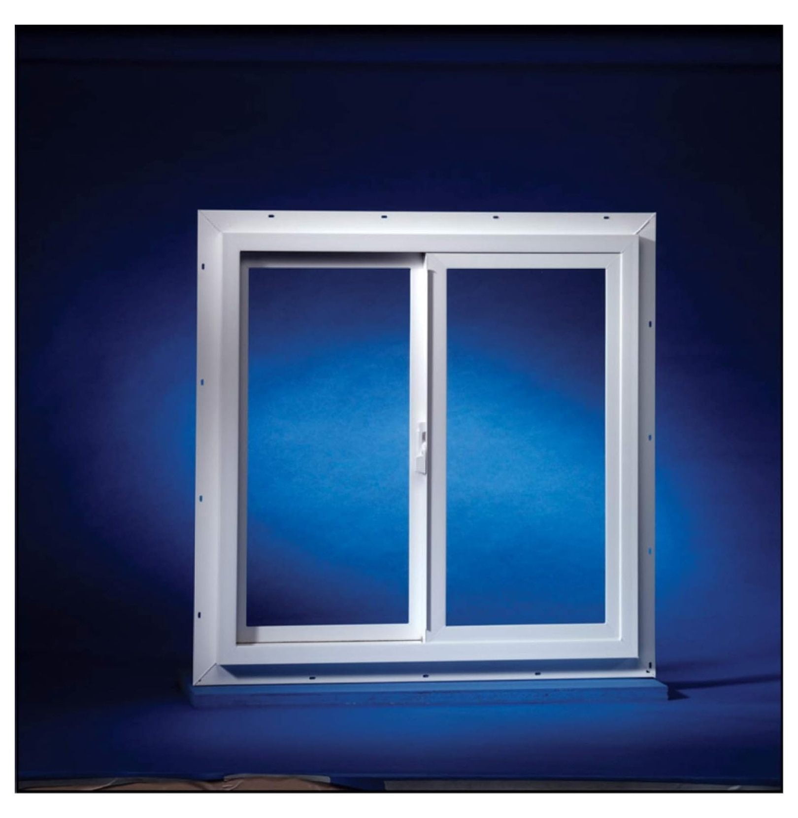 LoWyiL-Corp Agriclass Double Slide Vinyl Utility Window White Glass ...
