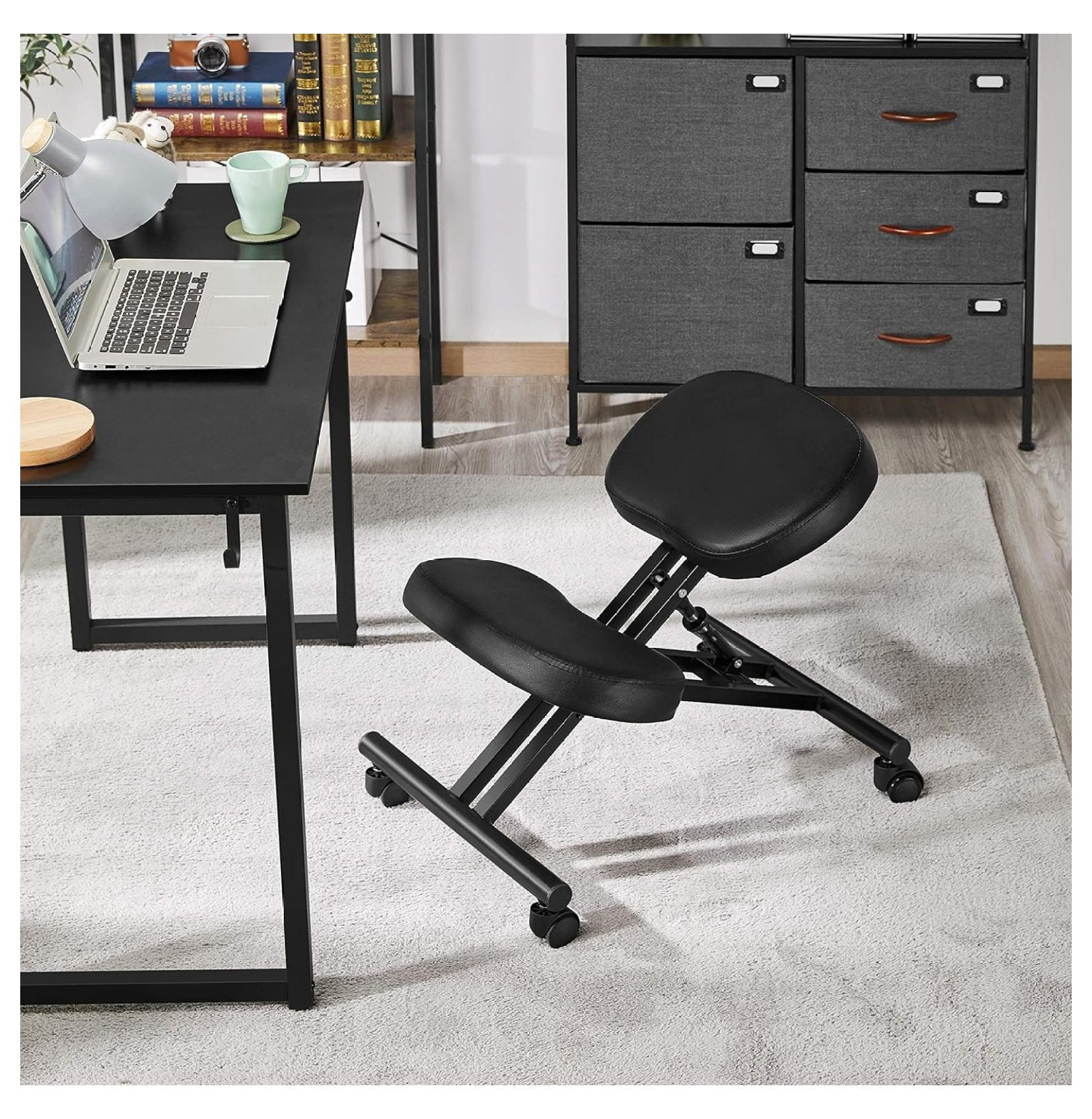 LoWyiL Home Office Ergonomic Kneeling Chair Adjustable Knee Stool ...