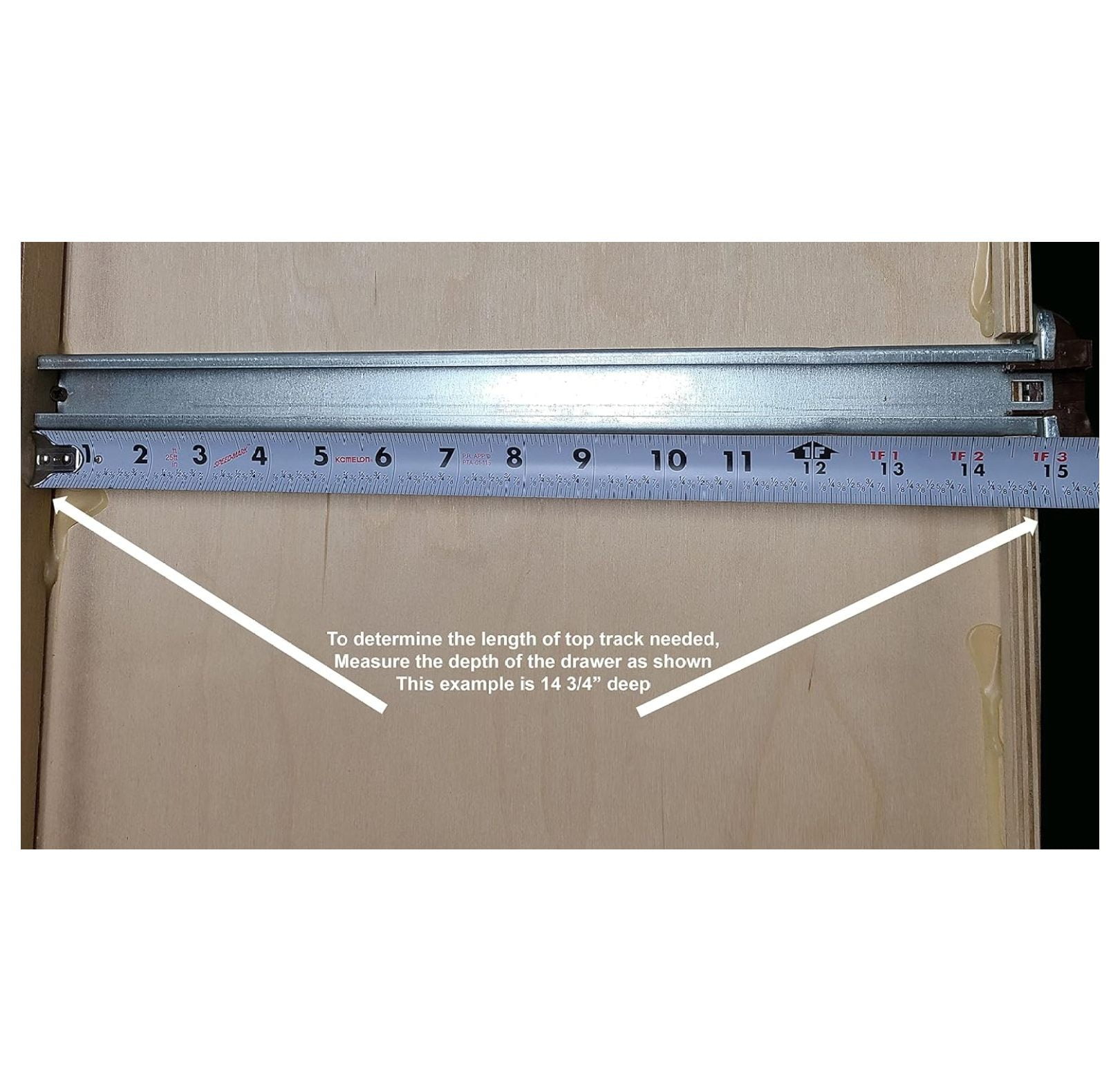 LoWyiL Rite-Trak II Replacement Drawer Track Slide Kit with Drawer and ...