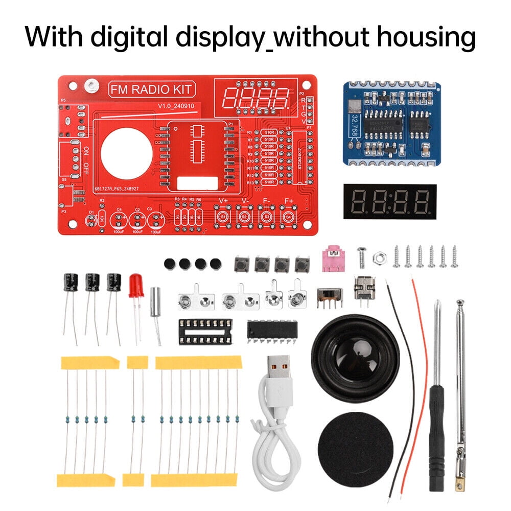 LoYaa DIY Digital RDA5807 FM Radio Electronic Kit 87-108MHZ DIY ...