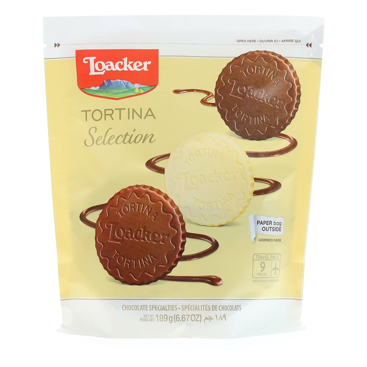 Loacker Mix Tortina Chocolate AKF18 Specialties 189g/6.67oz., bag of 9 ...
