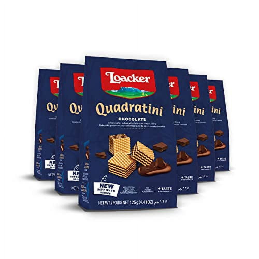 Loacker Quadratini Chocolate Wafer Cookies SMALL - 30% Less Sugar ...