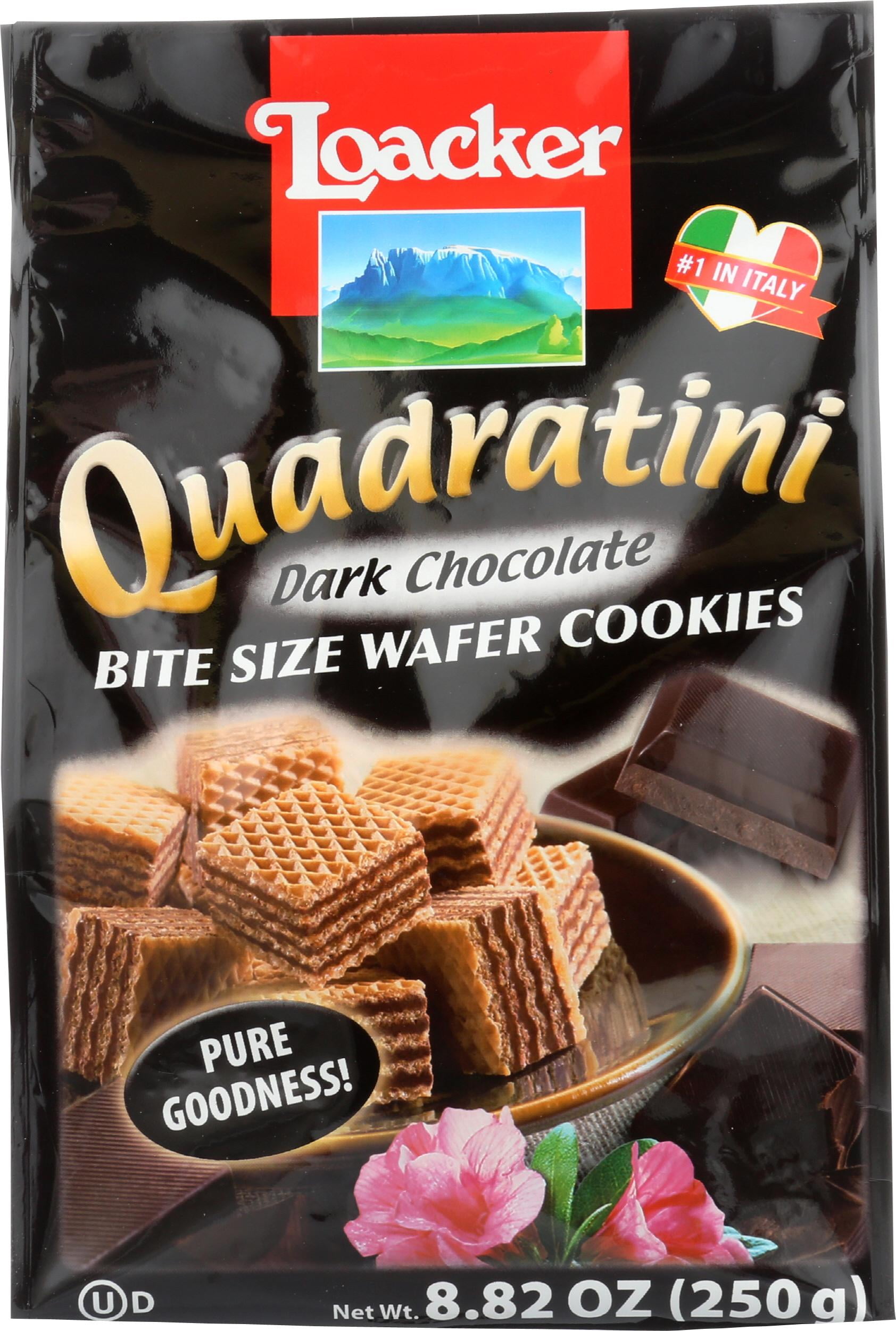 Loacker Quadratini Dark Chocolate Wafer 8.82oz PK6 - Walmart.com