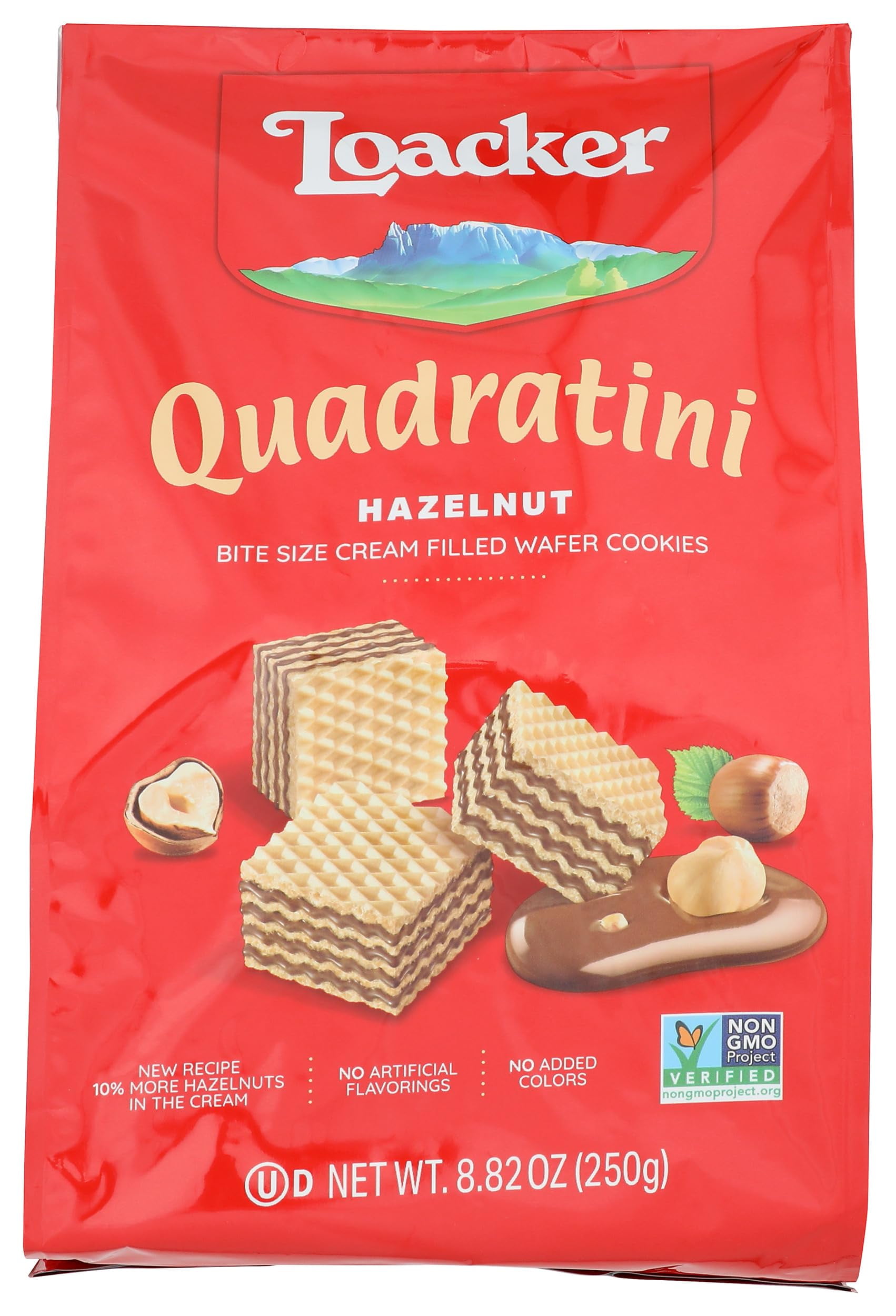 Loacker Quadratini HazelnutTRDN Wafer Cookies - 30% Less Sugar ...