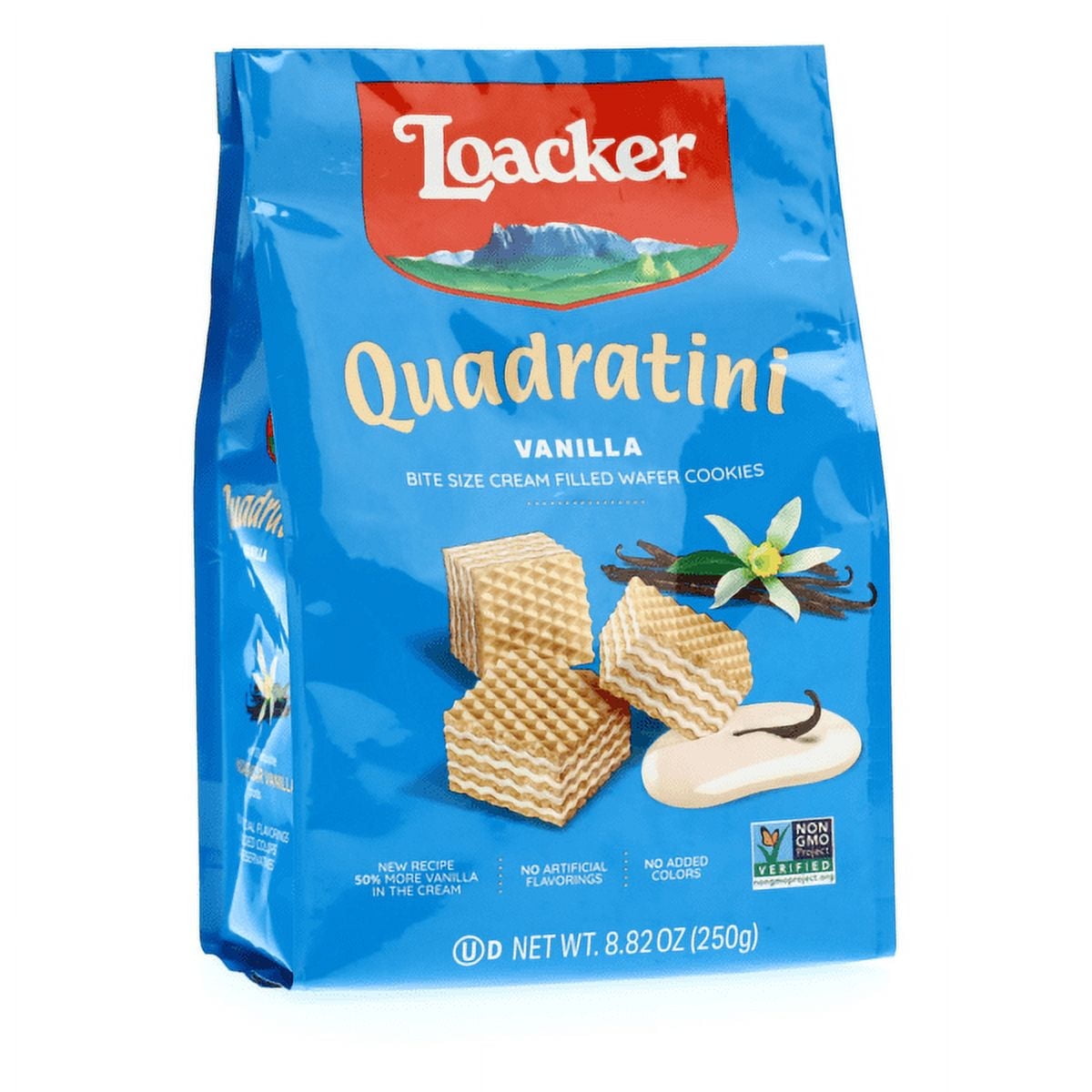 Loacker Quadratini Wafer Cookies Bite Sized Non GMO Creme Filled ...