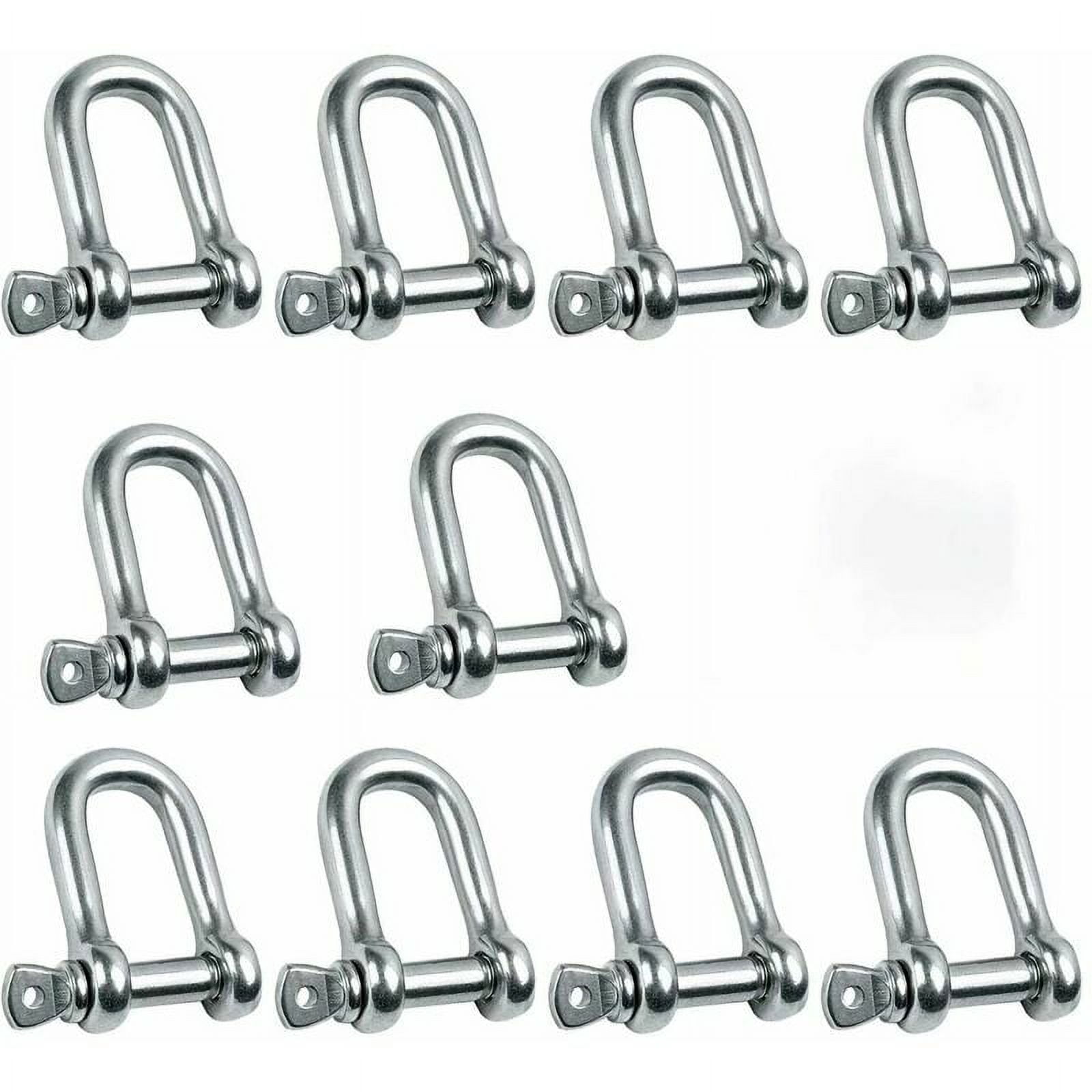 Load Bearing Stainless Steel D Shackle For Heavy Duty Construction ...