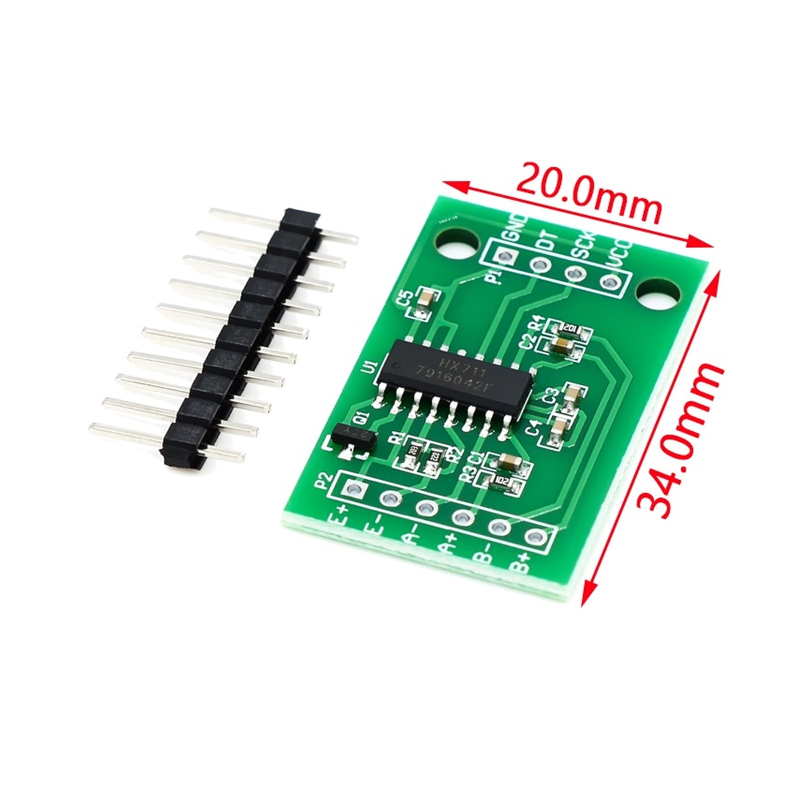 Load Cell 1KG 5KG 10KG 20KG HX711 AD Weight Sensor Module Electronic ...