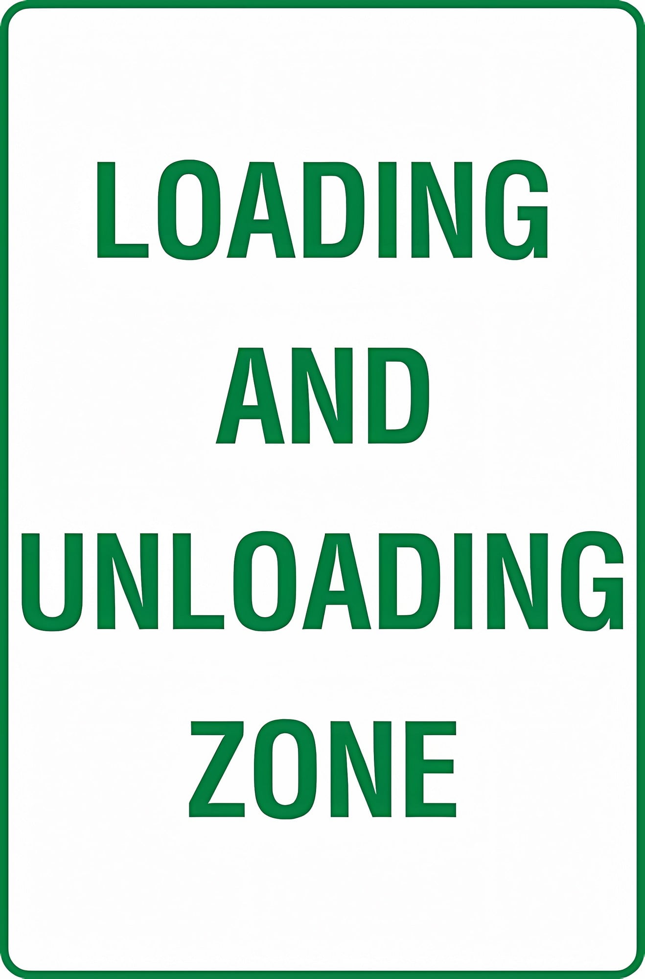 Loading And Unloading Zone Metal Tin Sign - 8"x12", Industrial ...