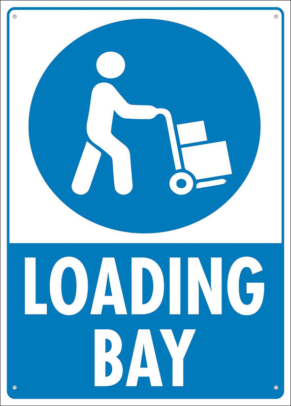 Loading Bay Sign For Business 8"X12" Rust Free Aluminum Uv Printed,4 ...