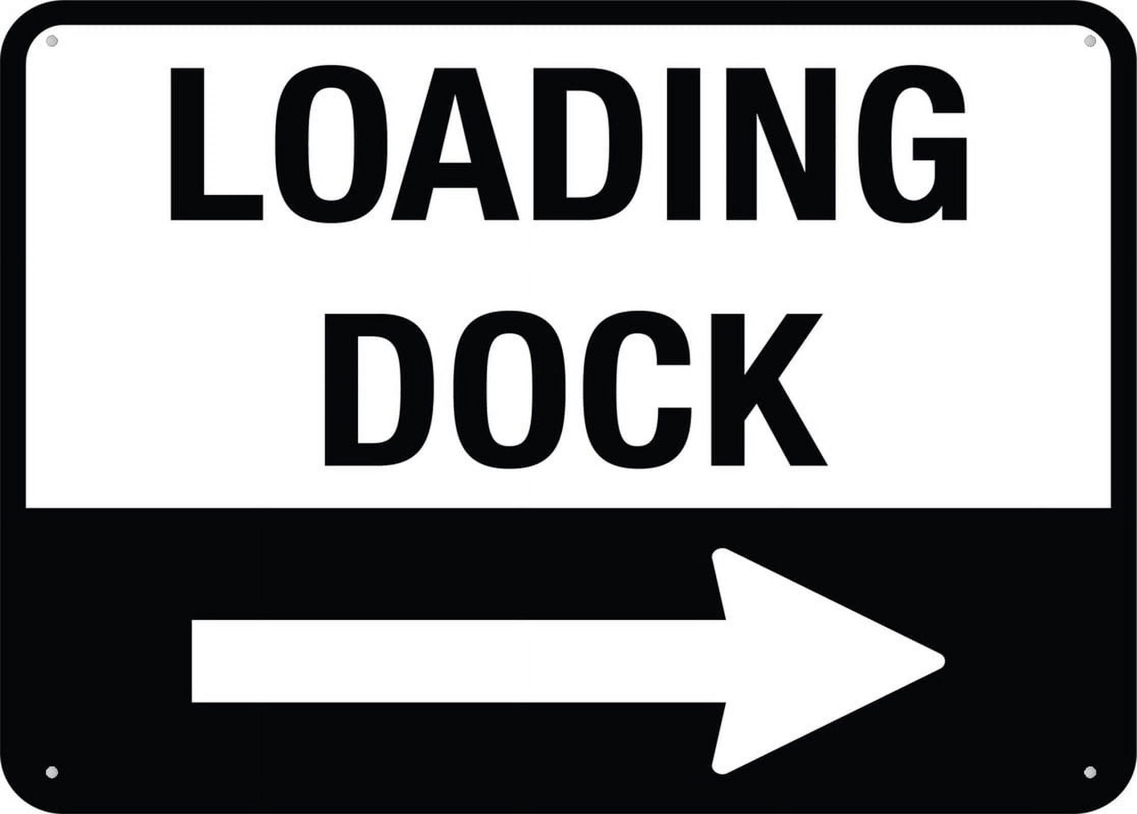 Loading Dock Right Arrow Sign Signs Outdoor, Uv Printed Aluminum 12 X 8 ...