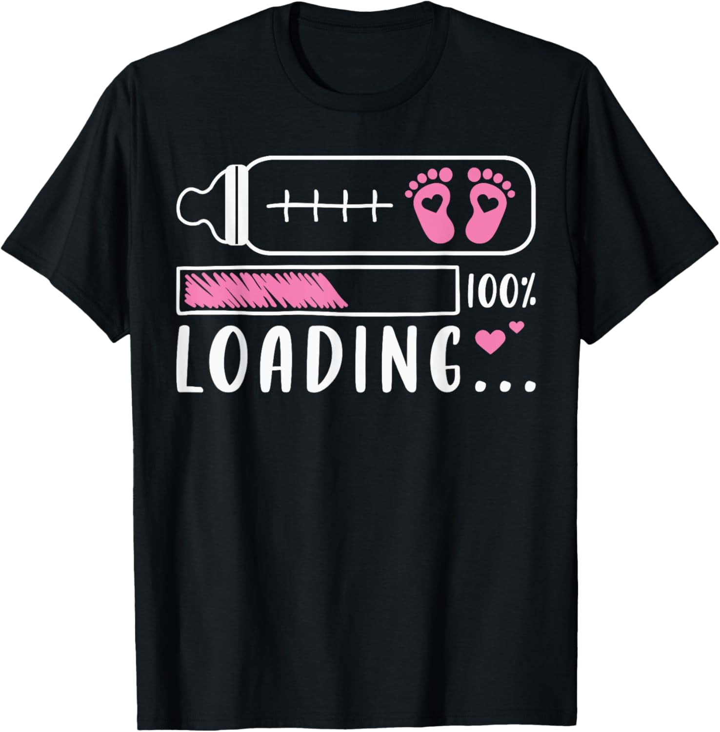 Loading, Pregnant Mom, Expecting Mother, Pregnancy Reveal T-Shirt ...