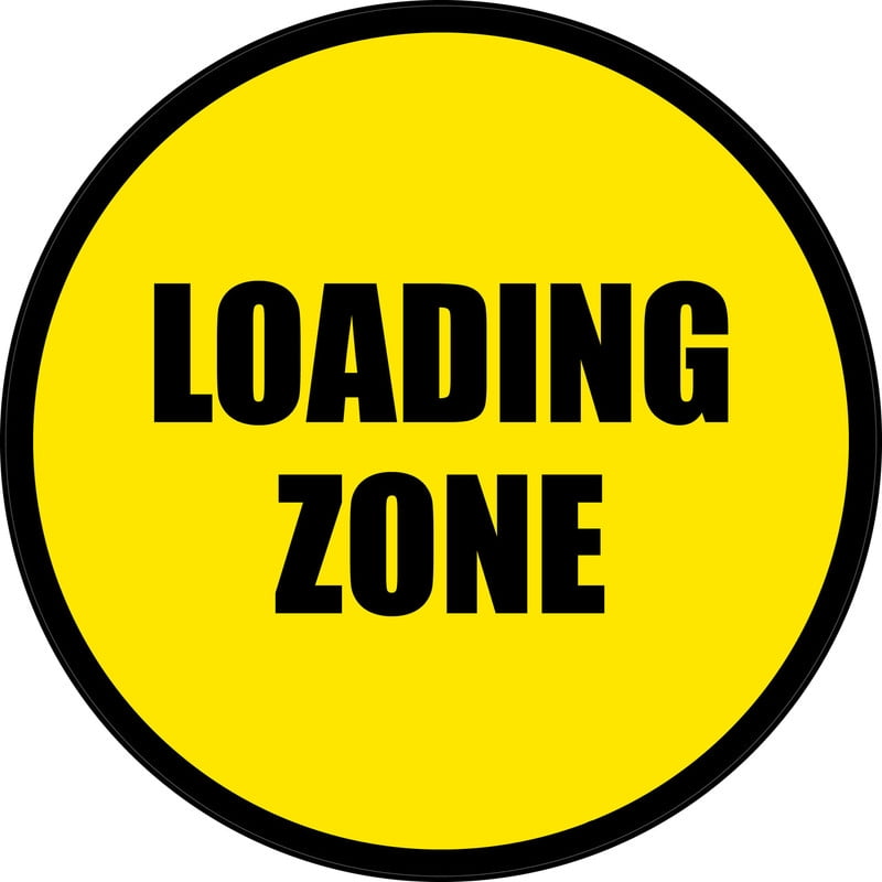 Loading Zone Floor Sign Metal Signs 12 Inch Rust Free Aluminum,Uv Ink ...