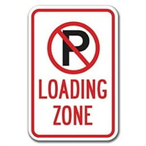 No Idling Zone Sign 12" X 18" Heavy Gauge Aluminum Signs - Walmart.com