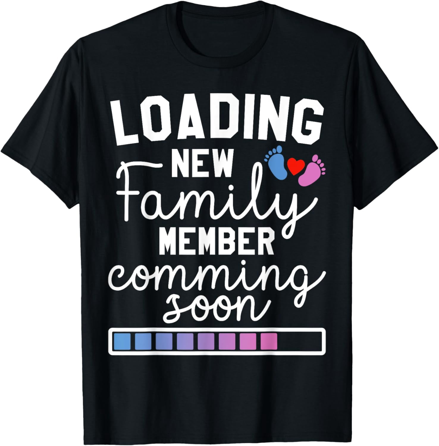 Loading new Family Member coming soon Baby loading 2025 T-Shirt ...