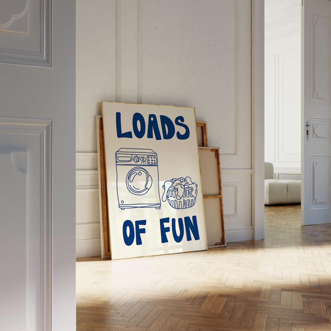 Loads Of Fun Poster Laundry Print Bathroom Decor Cute Quote Print ...